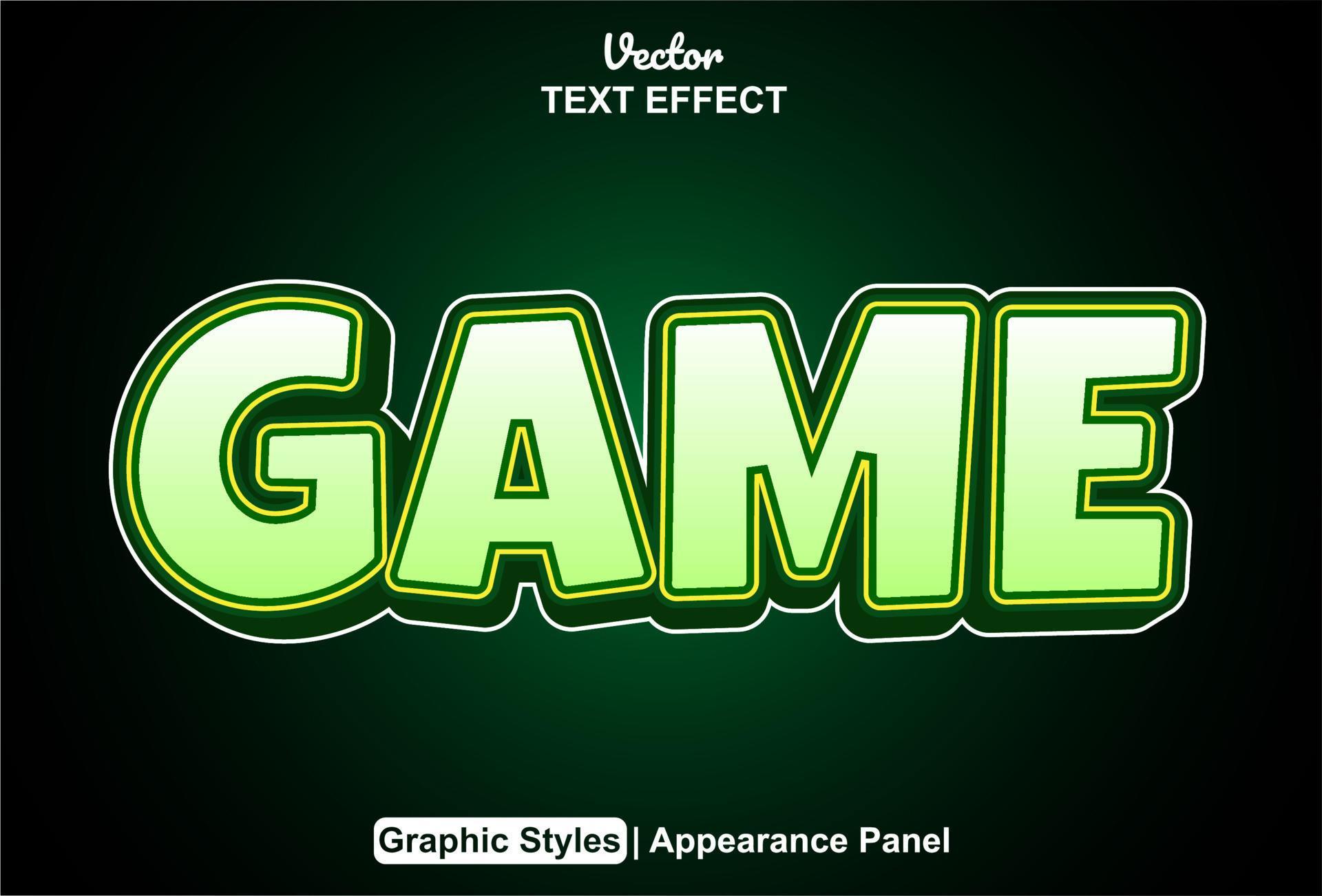 Game text effects with graphic style and editable. 16348211 Vector Art at Vecteezy