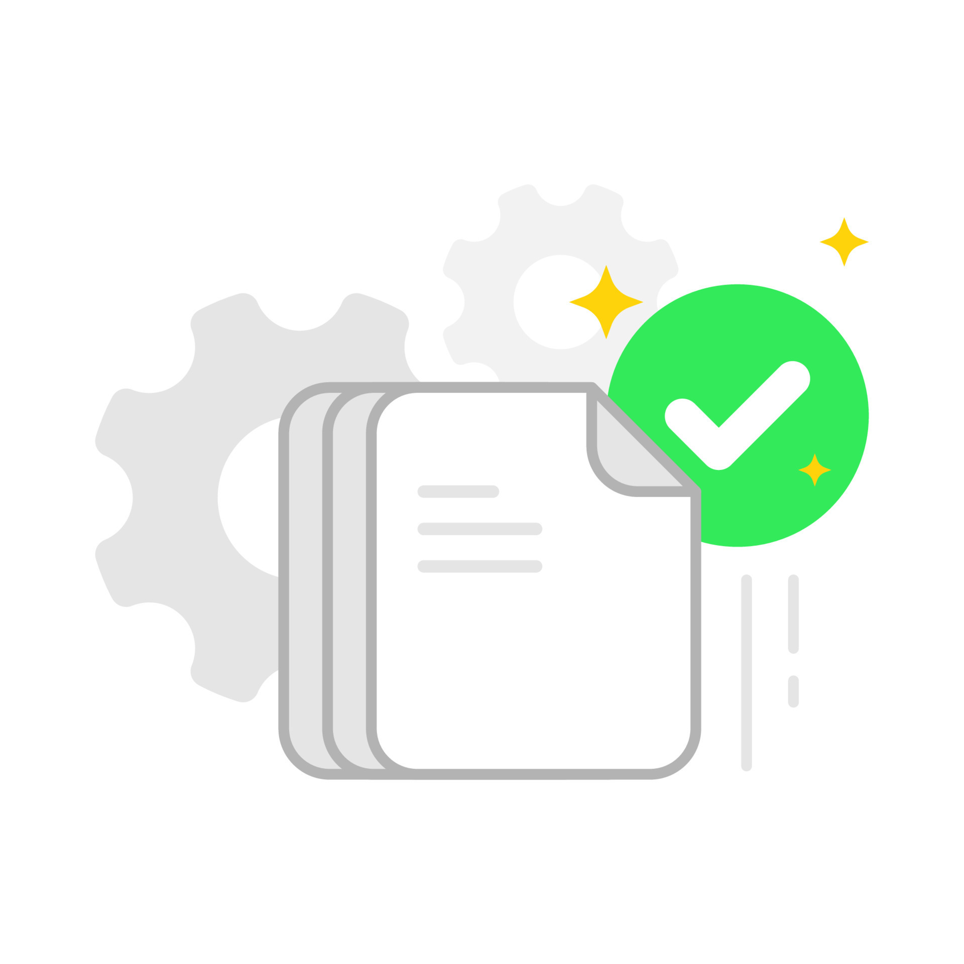 successful upload, document will be processed concept illustration flat ...