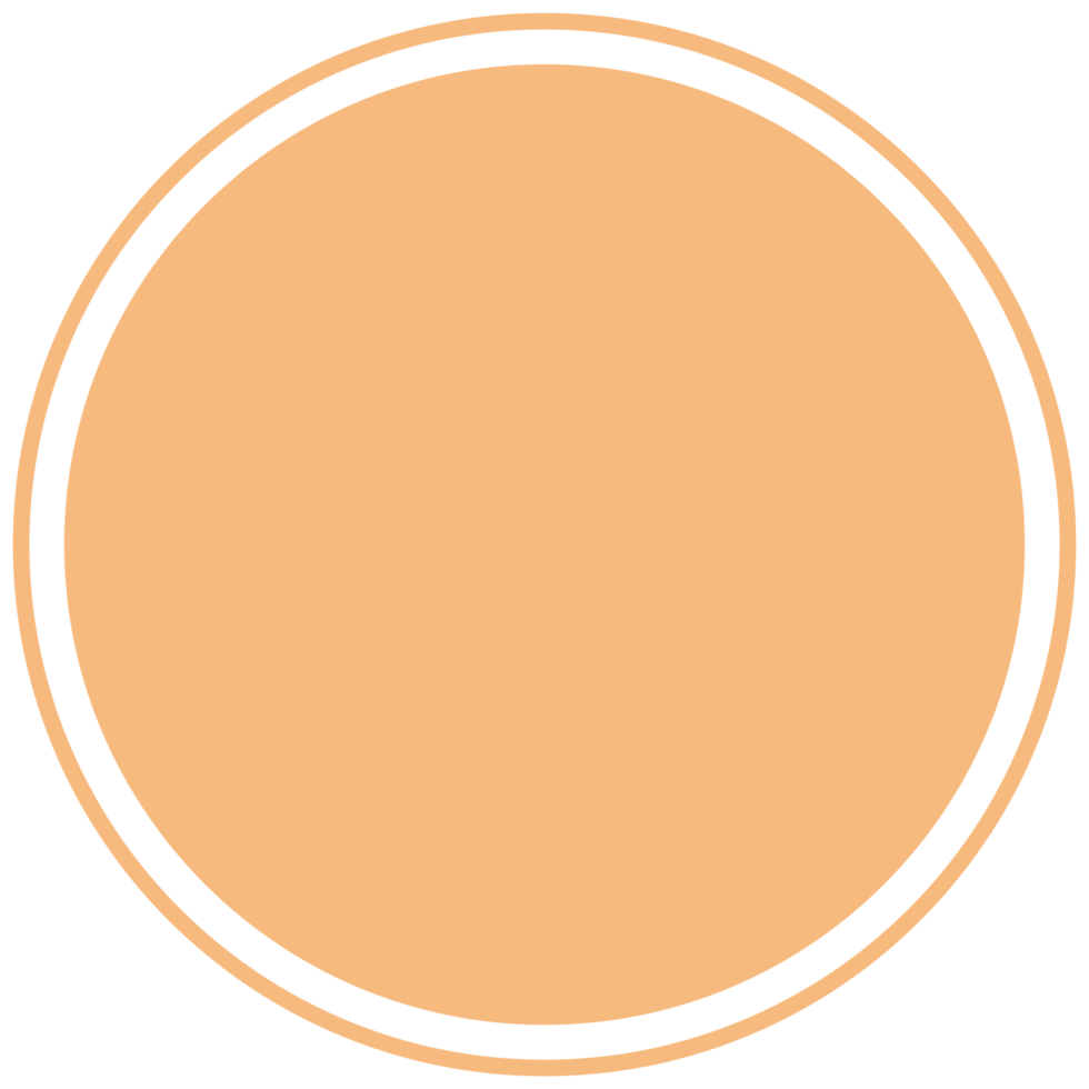 Orange round background for text. Create posts, stories, headlines, highlights. Transparent PNG ...