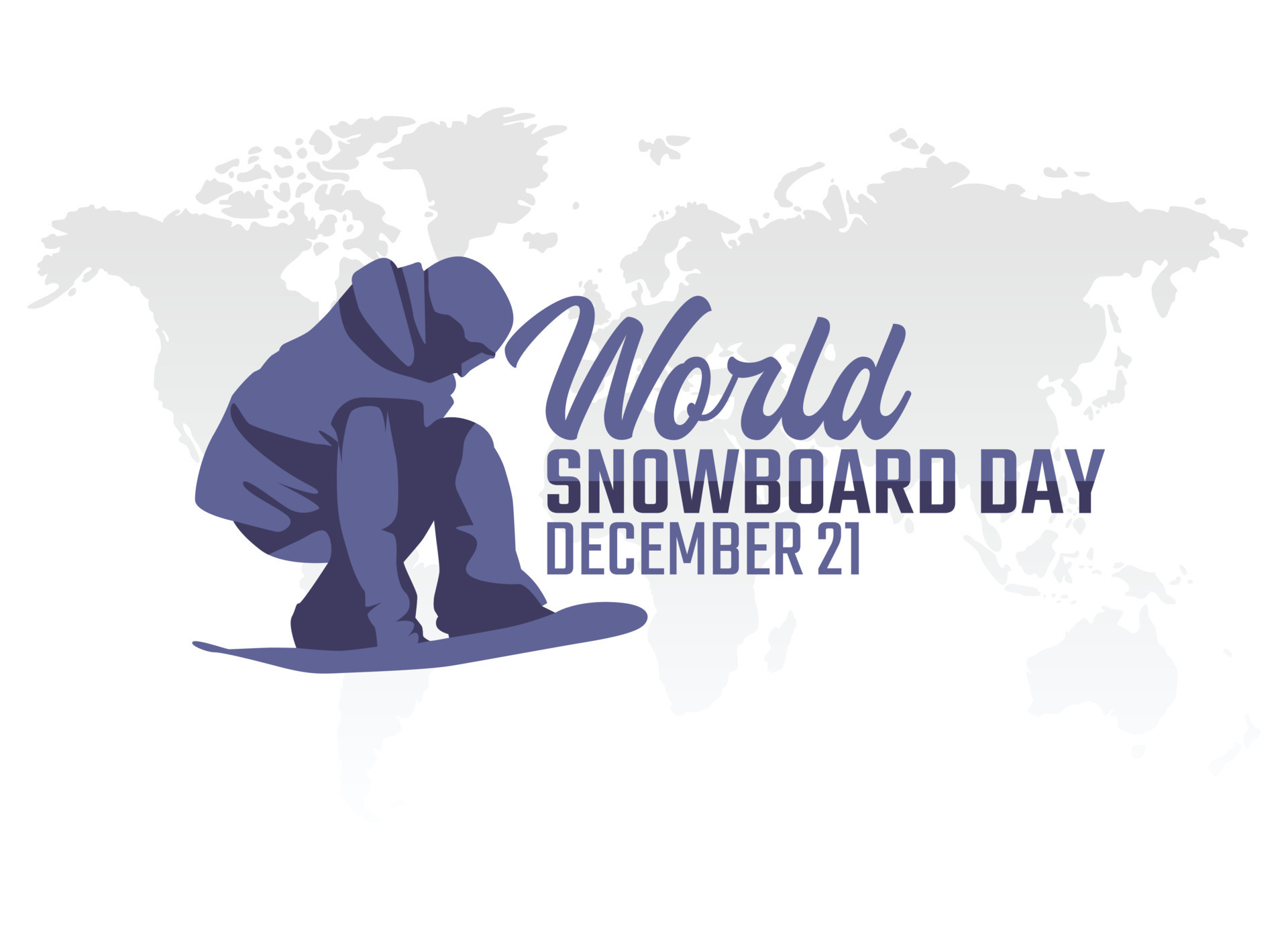 gráfico vectorial del día mundial del snowboard bueno para la ...