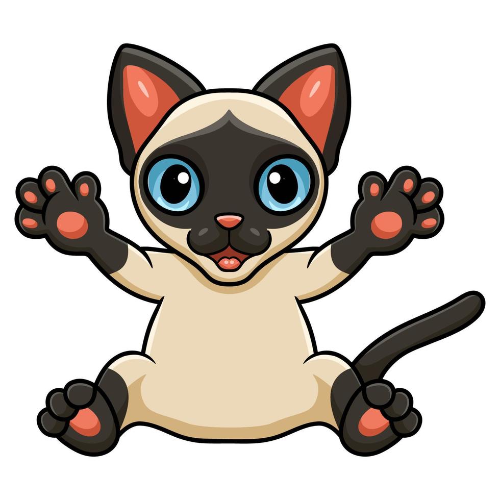 Cute siamese cat cartoon sitting 16352200 Vector Art at Vecteezy Cute siamese cat cartoon sitting 16352200 Vector Art at Vecteezy