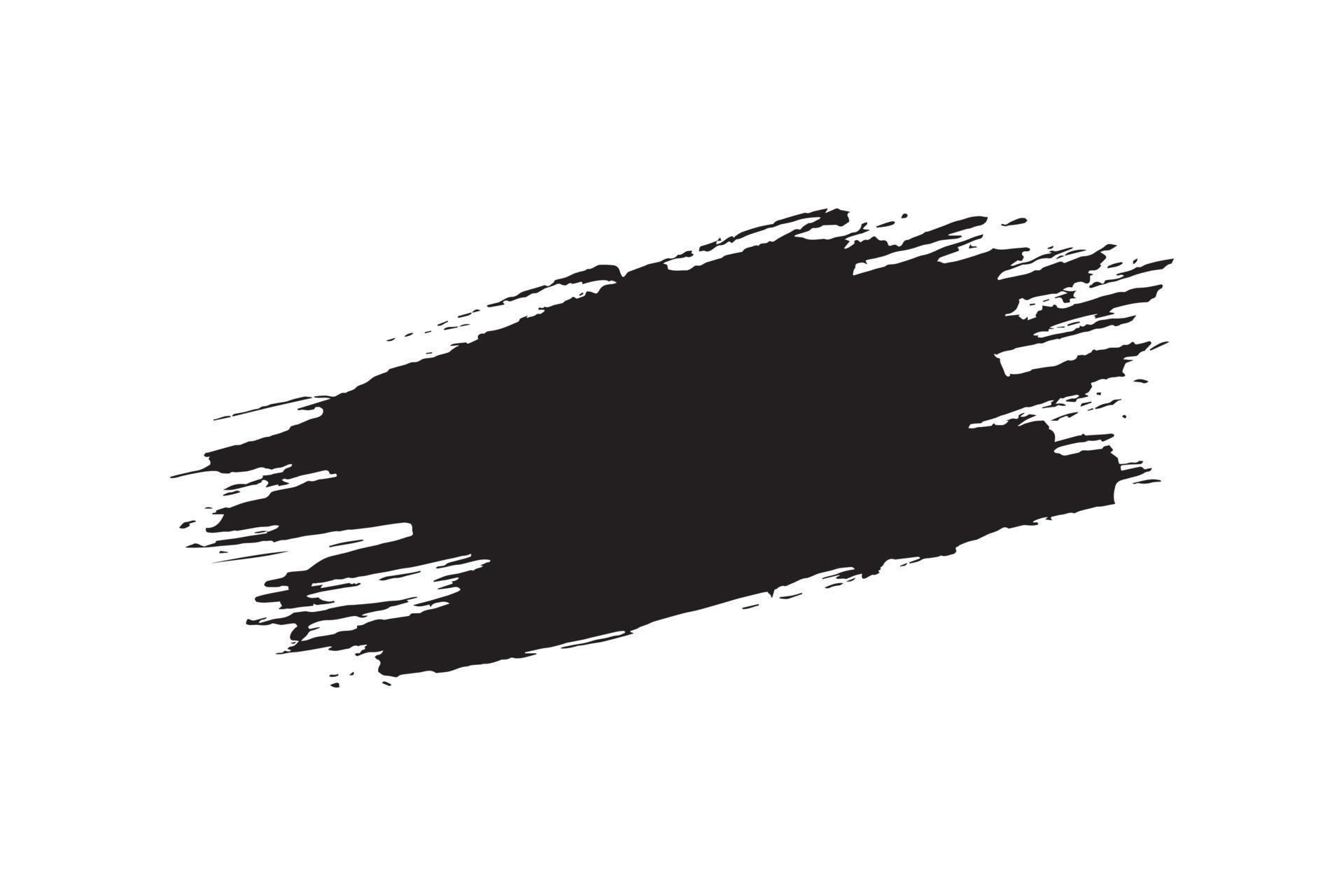 Abstract paint brush stroke set, dirty brush effect, grungy brush ...