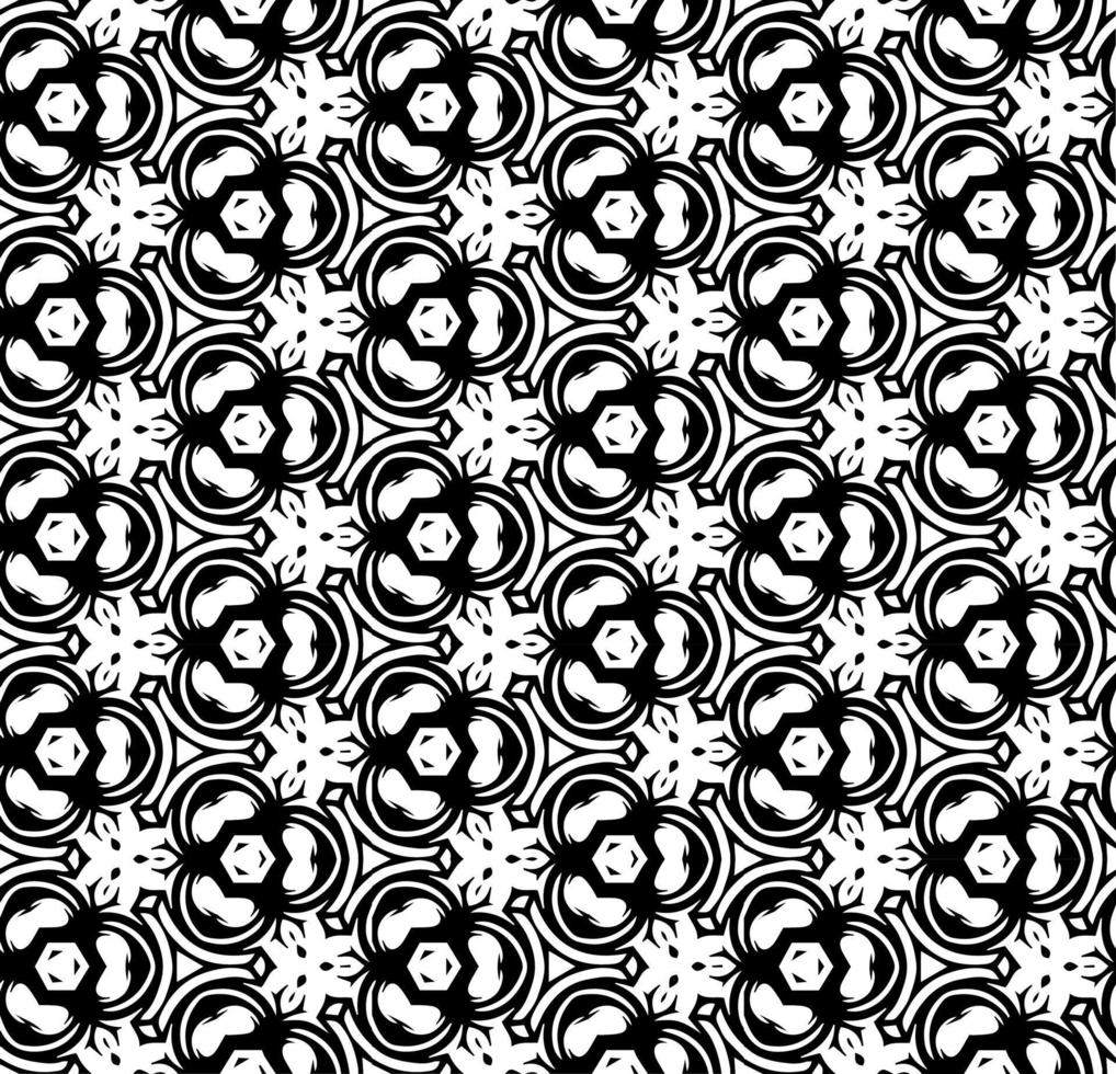 Black and white seamless abstract pattern. Background and backdrop ...
