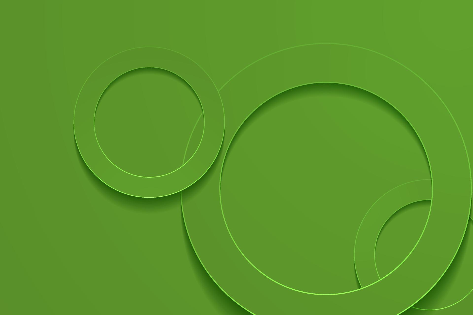 Modern Olive Drab Backgrounds 3d Circle Papercut Layer Background