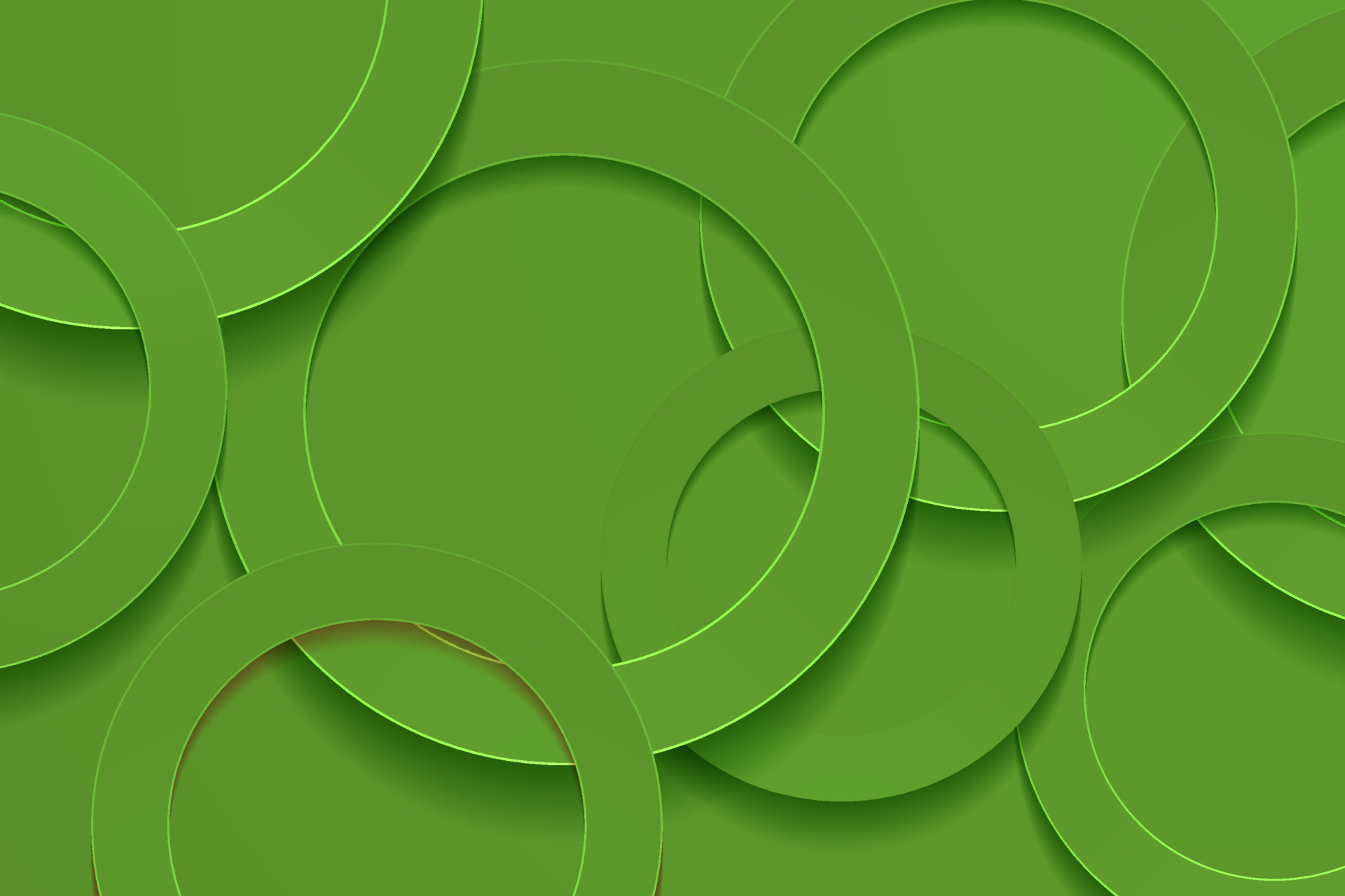Modern Olive Drab Backgrounds 3d Circle Papercut Layer Background