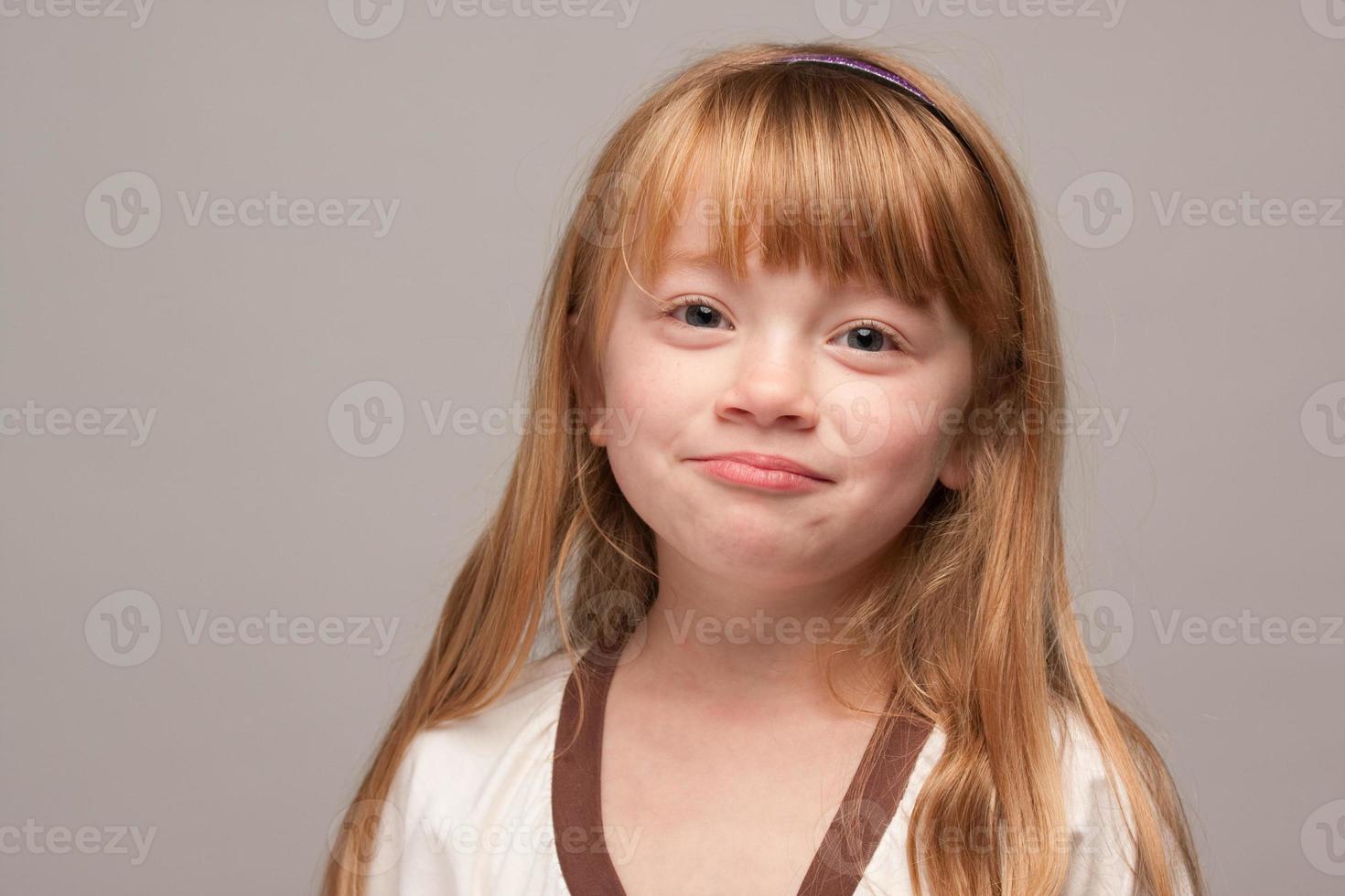 Portrait of an Adorable Red Haired Girl 16376701 Stock Photo at Vecteezy