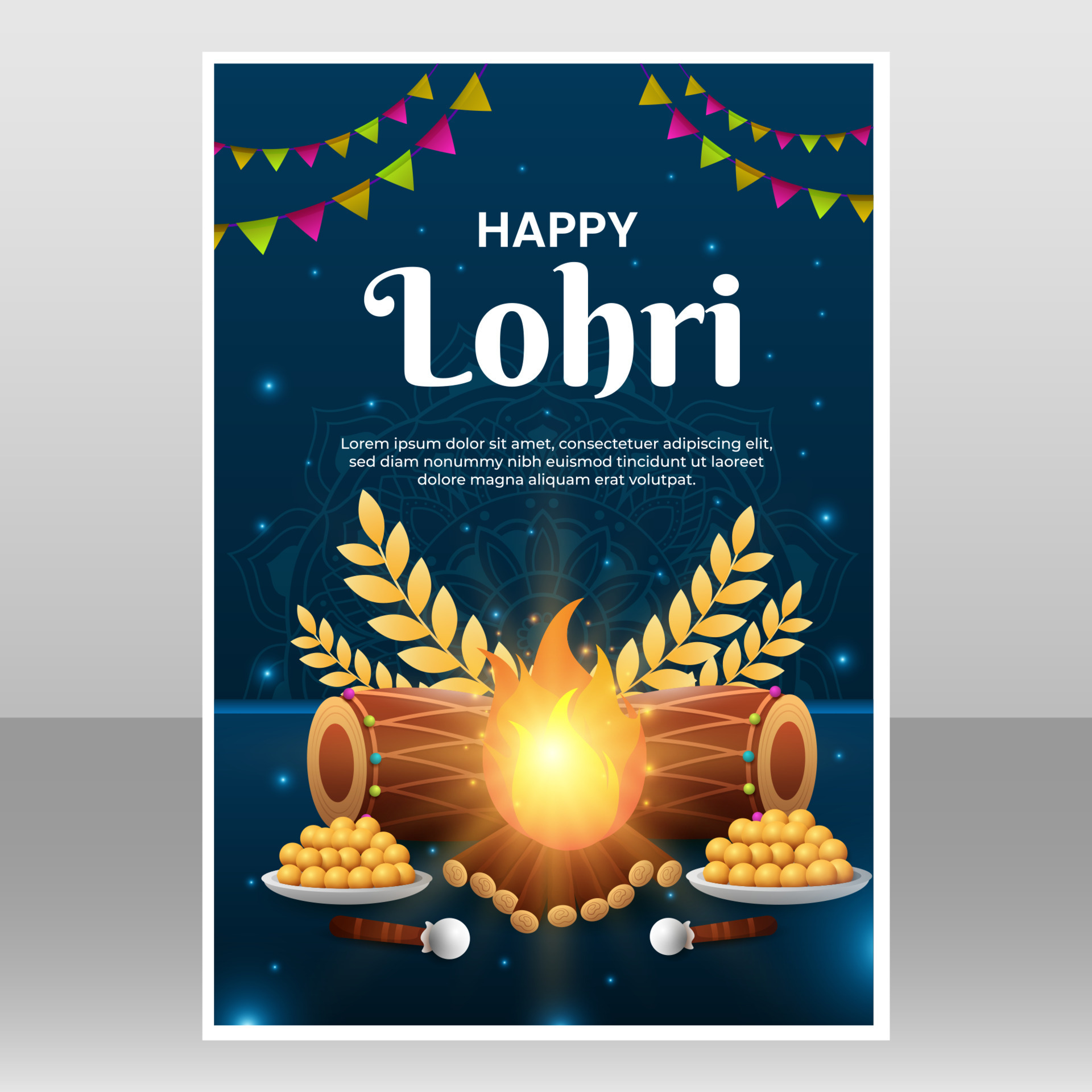 Happy Lohri Poster Template 16379659 Vector Art at Vecteezy Happy Lohri Poster Template 16379659 Vector Art at Vecteezy