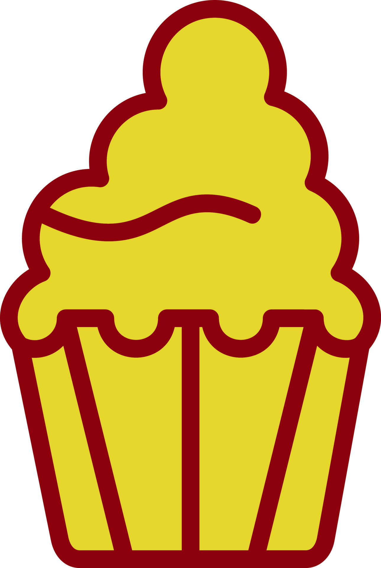 Cupcake Vector Icon Design 16383140 Vector Art At Vecteezy