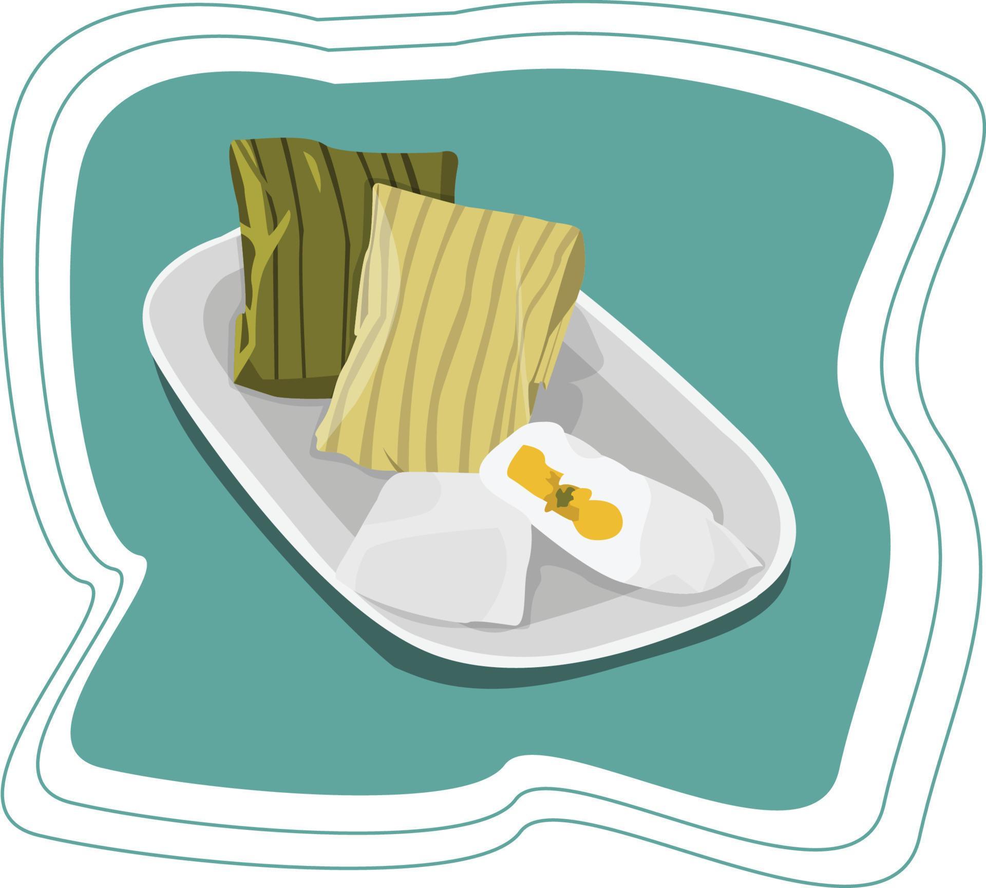 Nue Nagasari Asian Food Flat Design Illustration 16385108 Vector Art At Vecteezy