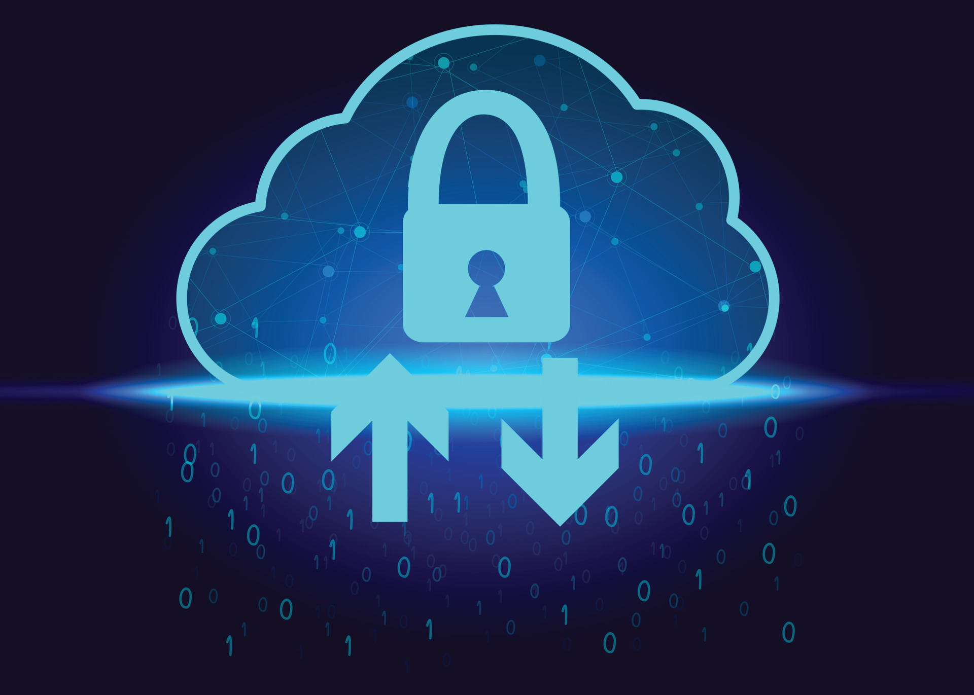 Cloud Icon Concept Of Big Data Access Global Network Connection Data