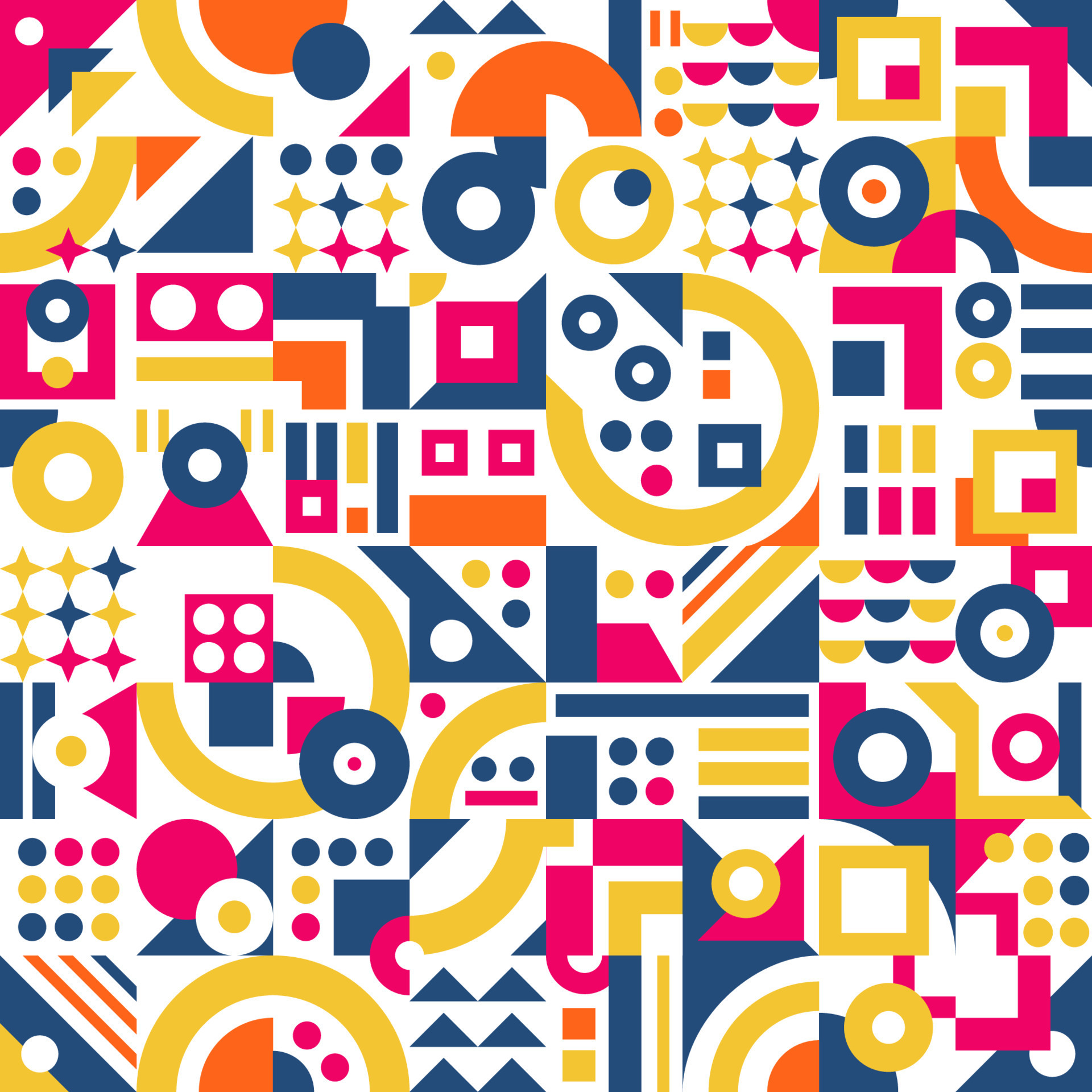 Geometric Memphis Seamless Pattern 16387183 Vector Art at Vecteezy