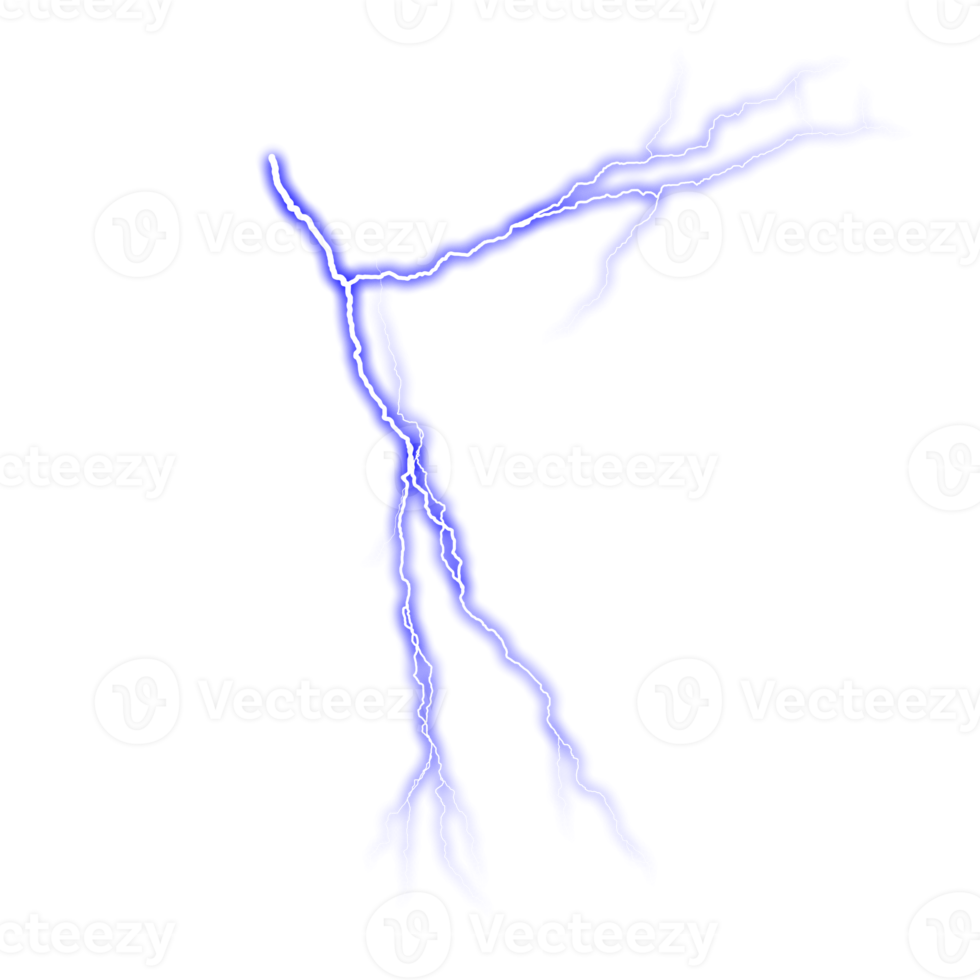 Element Blue Lightning flash Thunderbolt isolated PNG 16390741 PNG