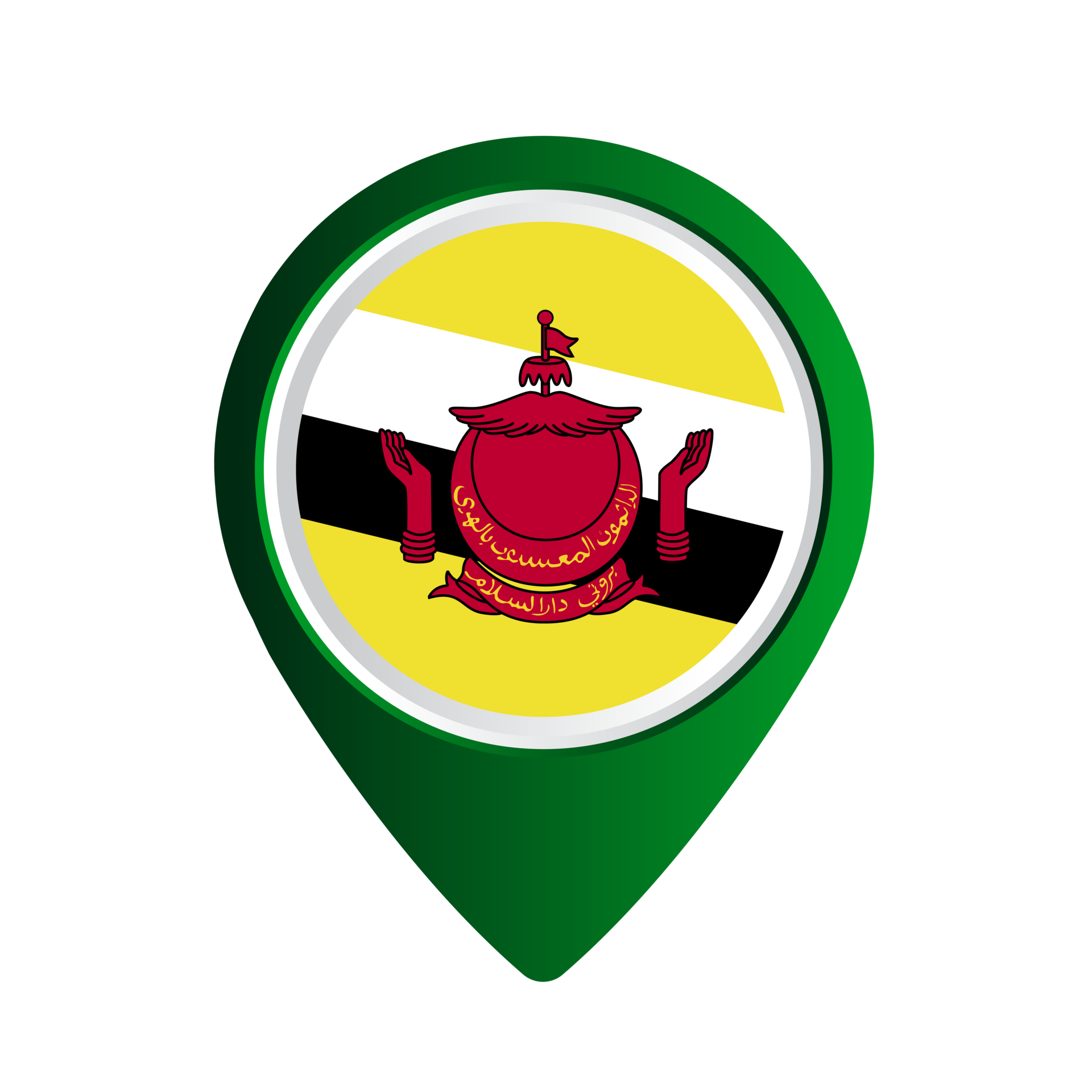 Brunei Flag Country 16392078 Png