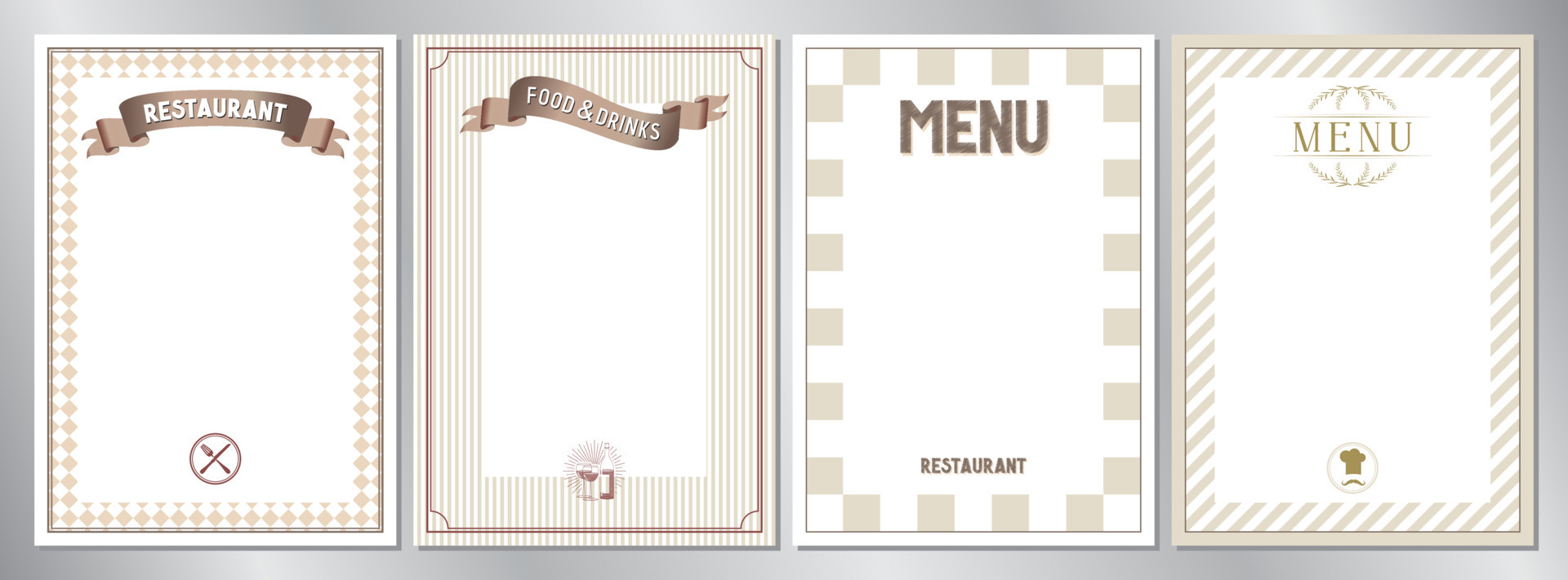 Classic Restaurant Menu Templates 16394504 Vector Art at Vecteezy