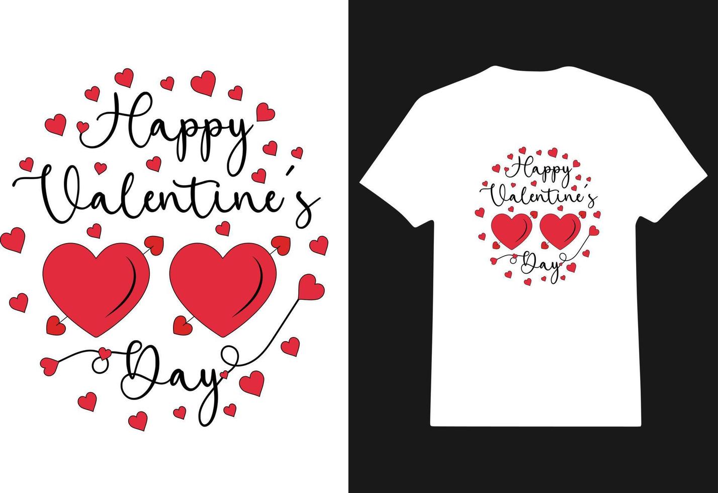 Valentines Day T Shirt Design Vector T Shirt Design For Happy