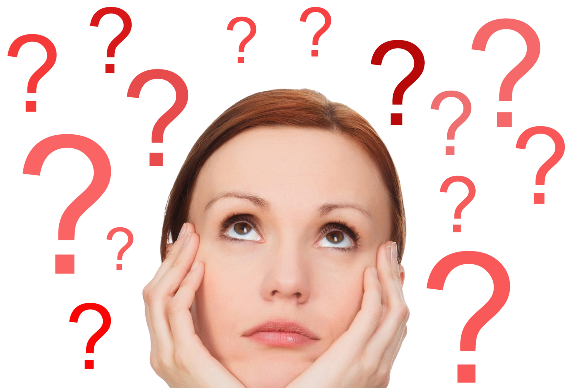 Woman and question marks 16406759 PNG Woman and question marks 16406759 PNG