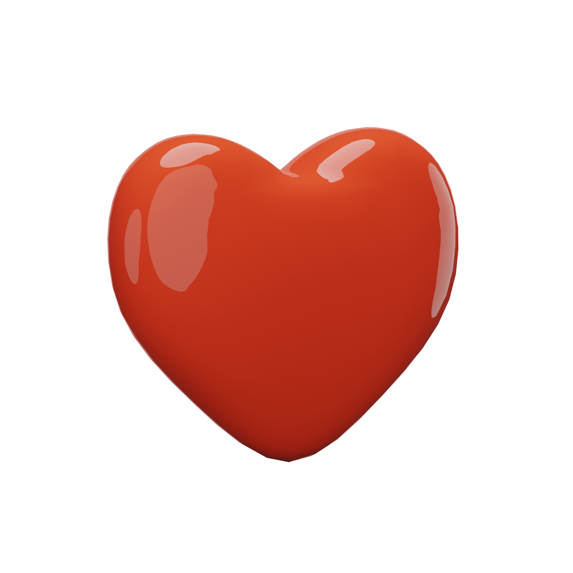 3d Red Heart 16408163 Png
