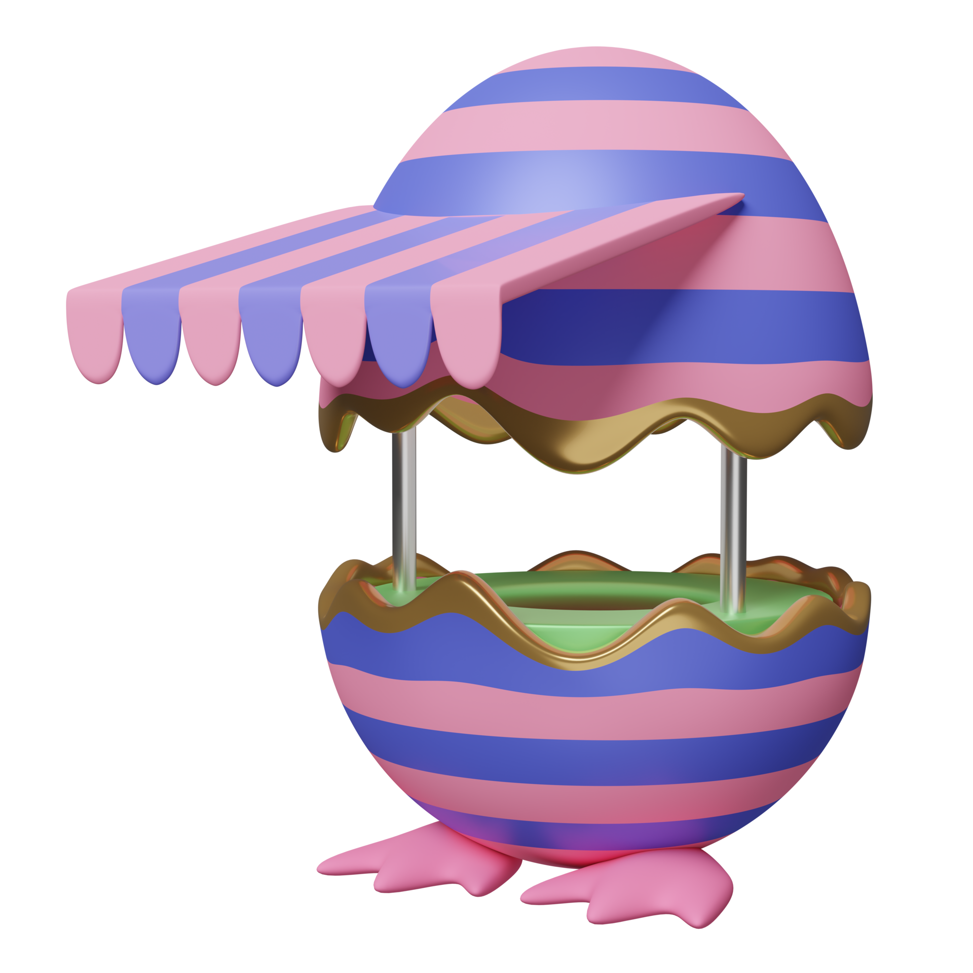 Free Pink Blue Shop Or Store Front Egg Shape Isolated Startup Franchise Business Online