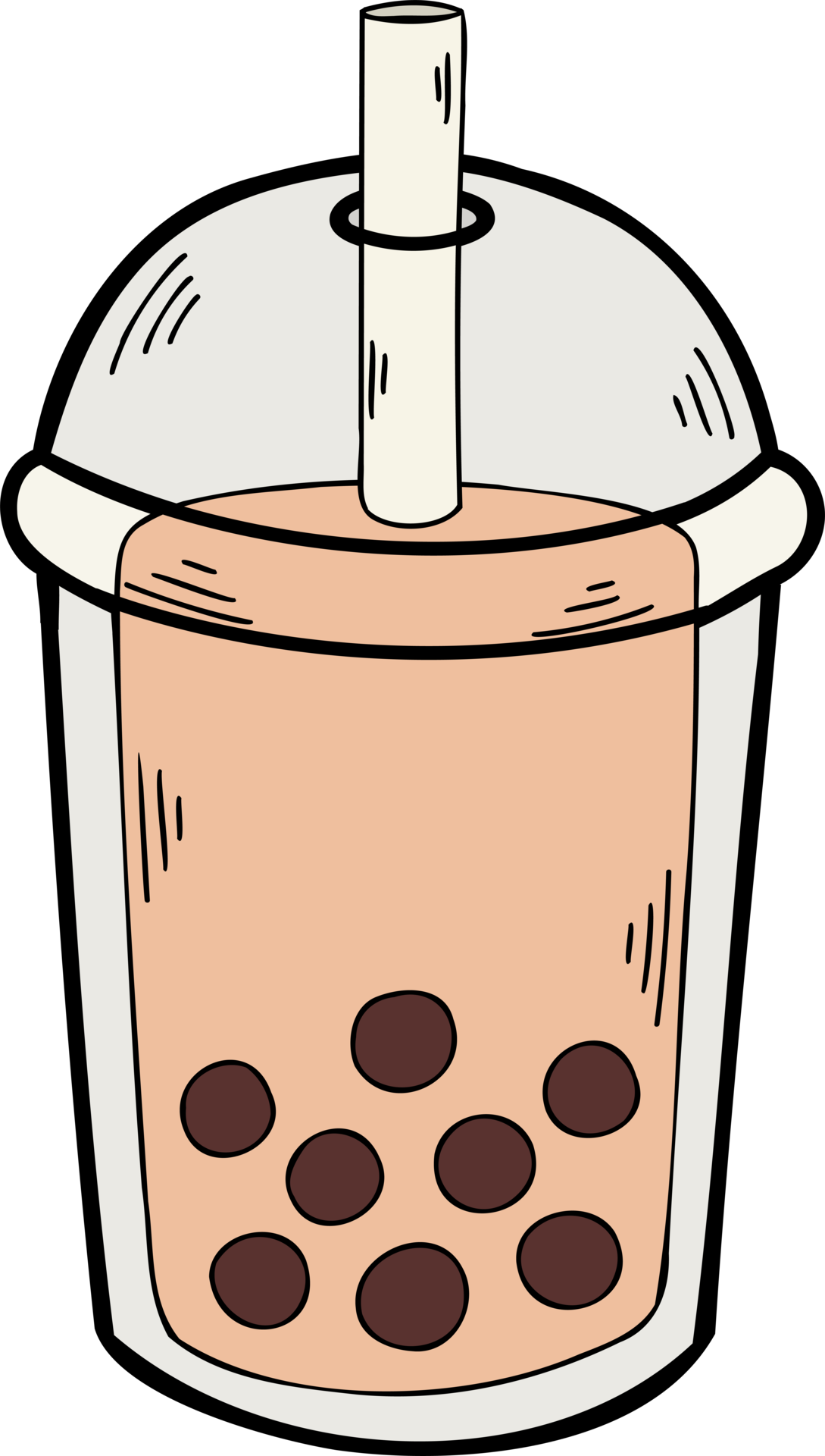 Hand Drawn Bubble Milk Tea Illustration 16409682 Png