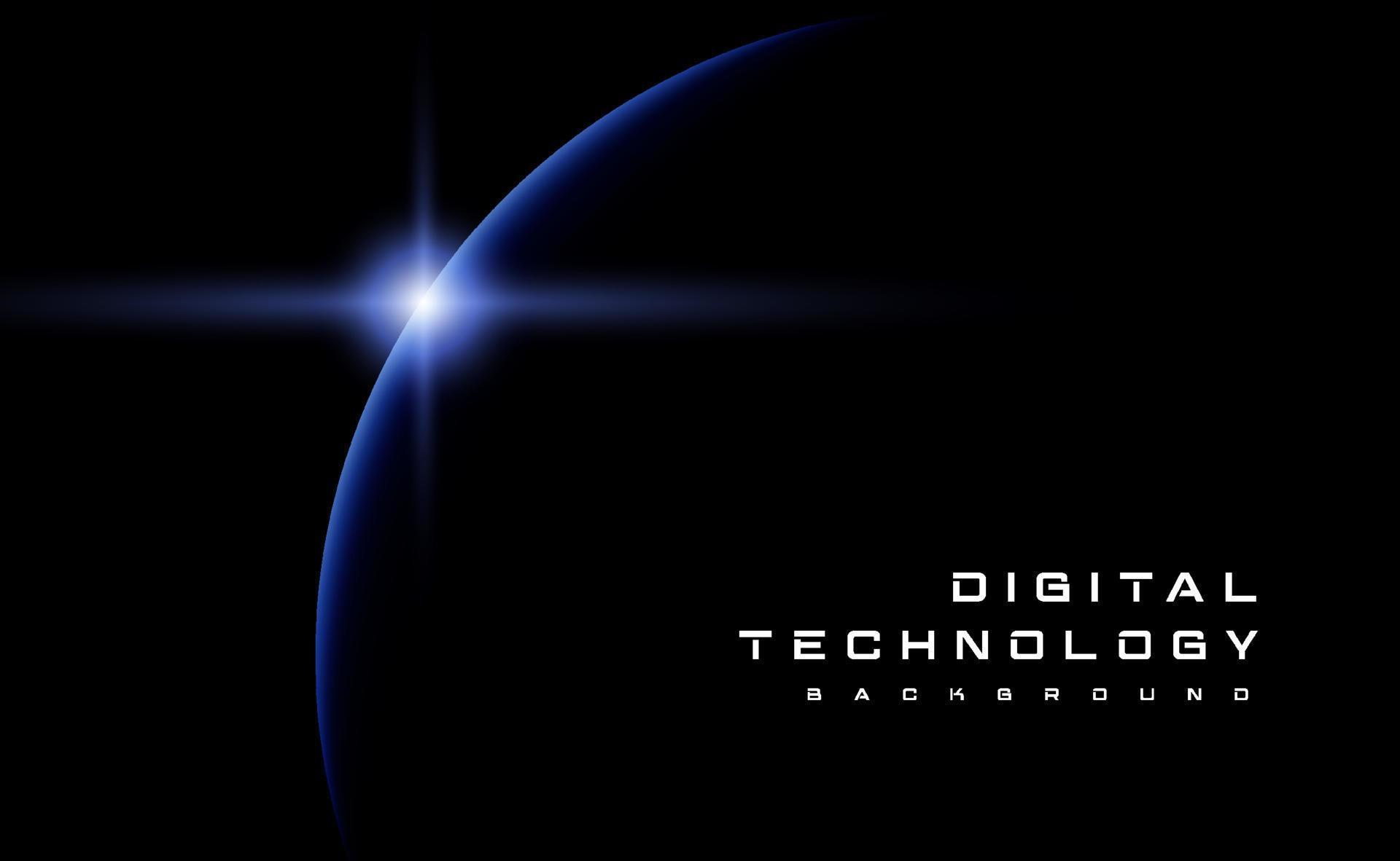 Digital Technology Worldwide Global Network Internet Connection Blue Background Abstract Cyber