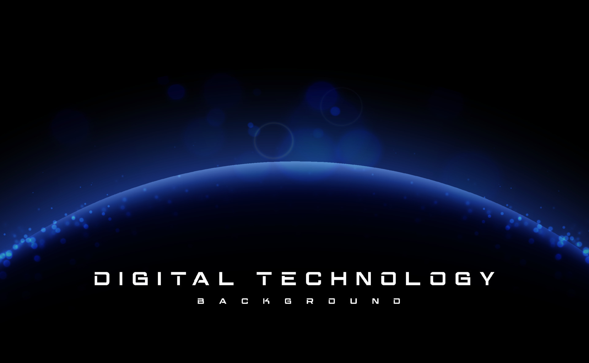 Digital Technology Worldwide Global Network Internet Connection Blue