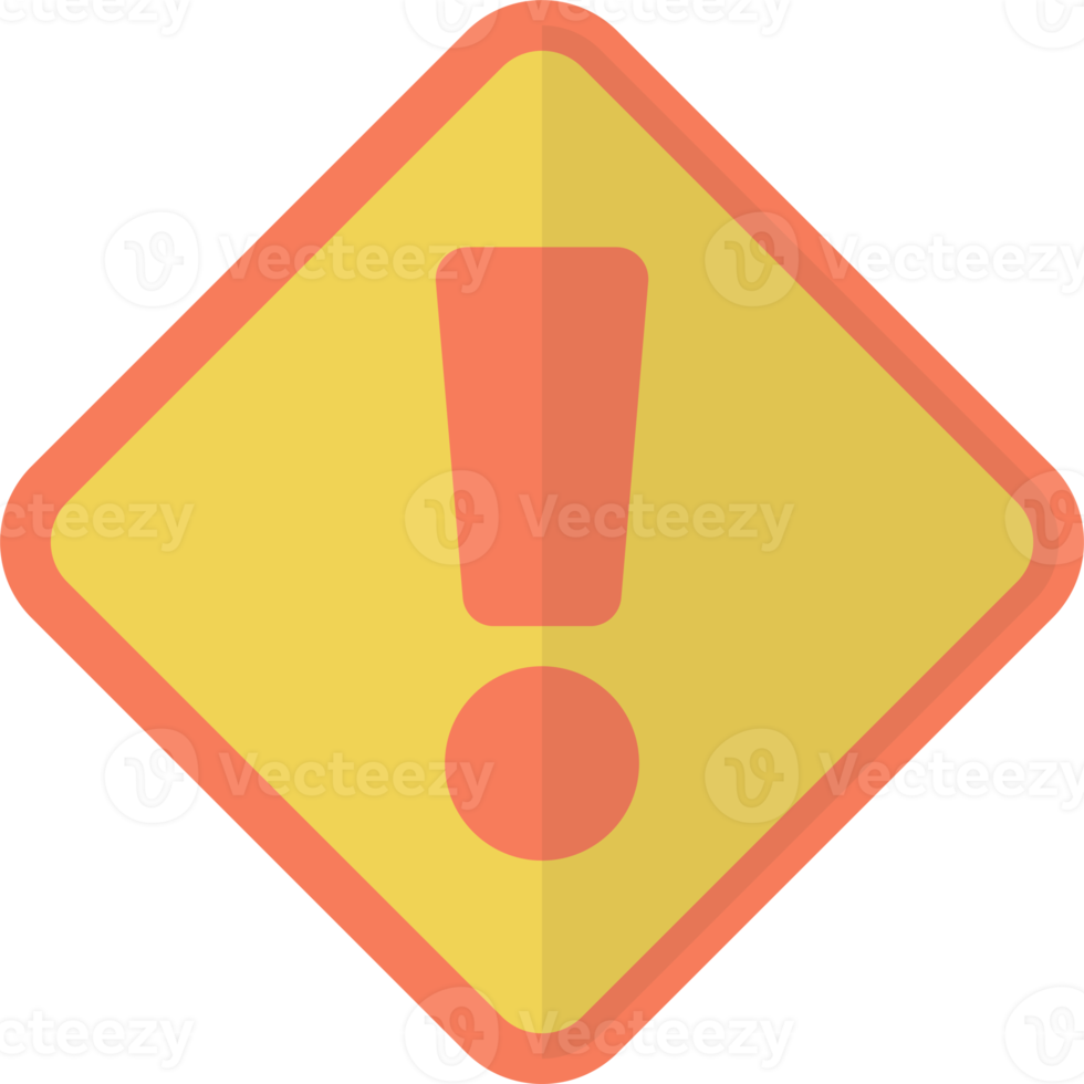 Exclamation Mark Sign Illustration In Minimal Style 16413724 Png