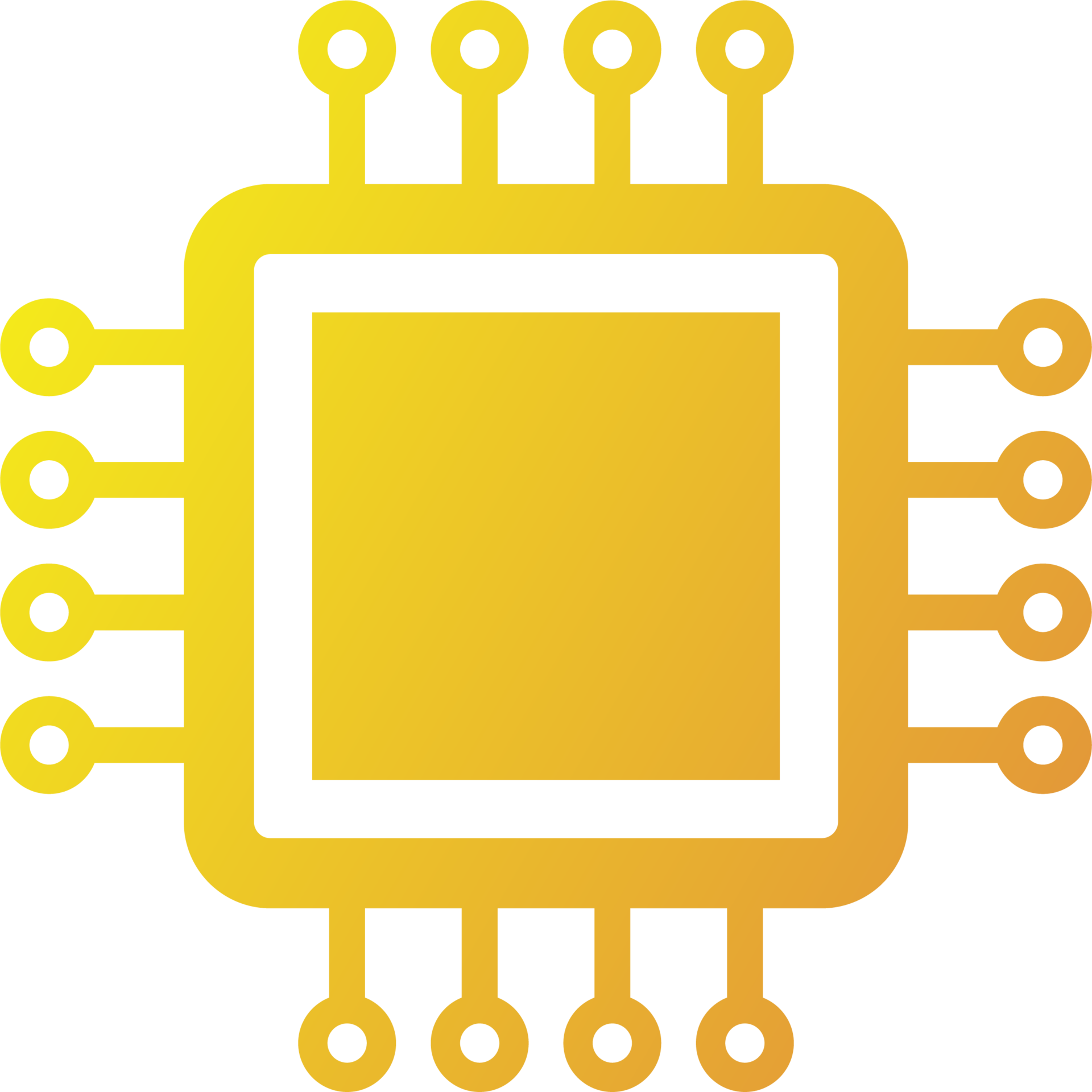 icono de fichas en colores degradados. ilustración de signos de chip de circuito. 16416807 PNG
