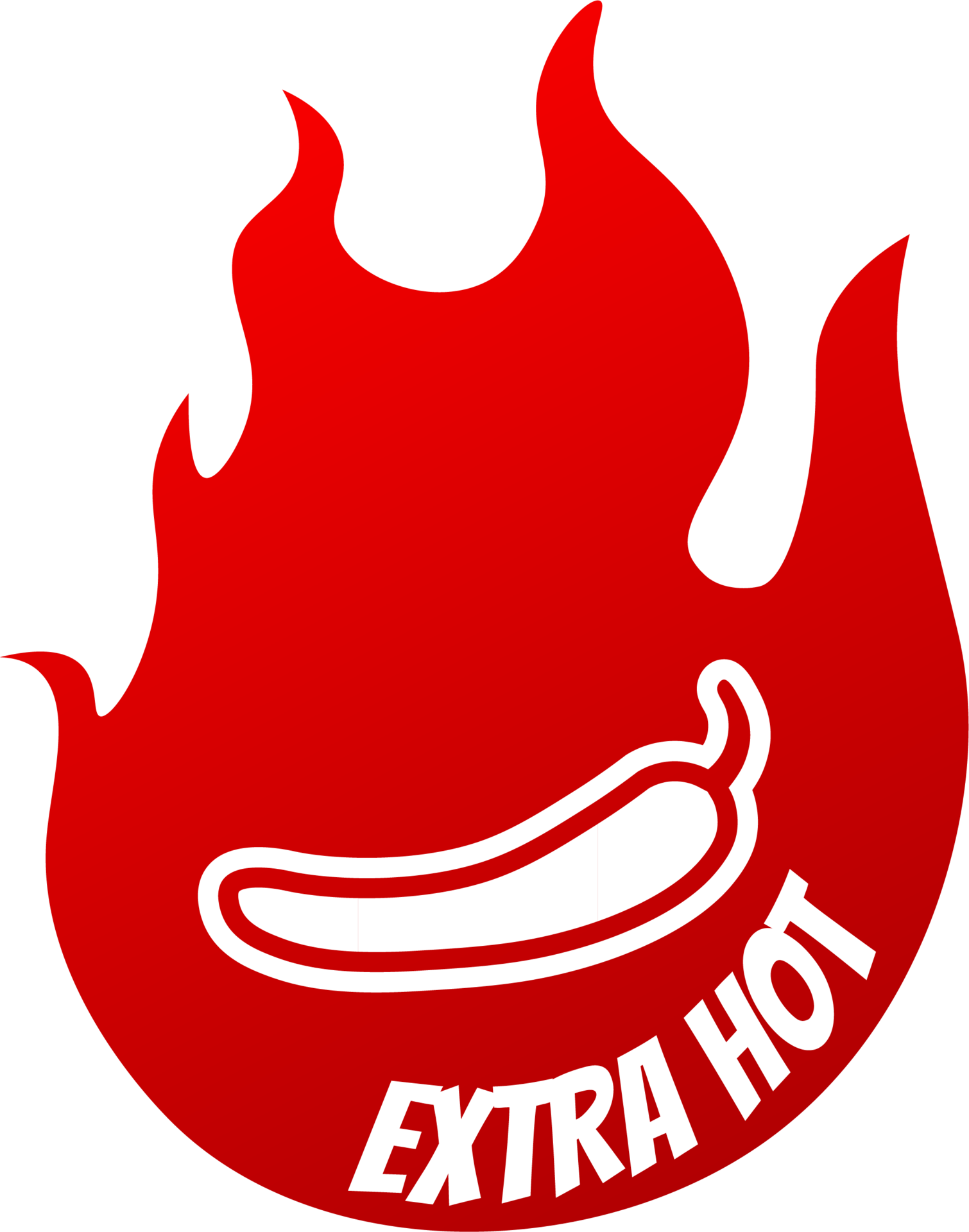 Extra hot spicy level chili pepper icons with flame. Hot levels signs illustration. 16416831 PNG