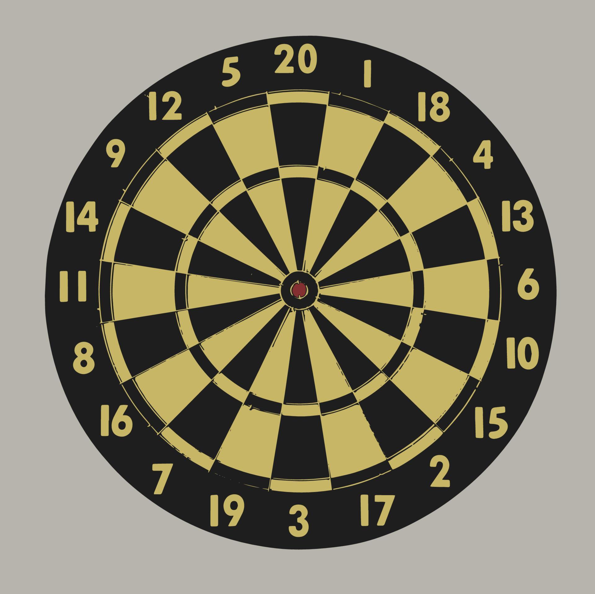 Vintage Dart Board Game 16417026 Vector Art at Vecteezy