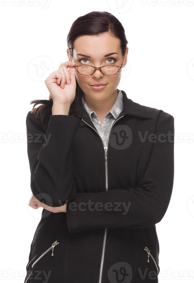 Confident Mixed Race Businesswoman Touching her Glasses 16417516 Stock ... Confident Mixed Race Businesswoman Touching her Glasses 16417516 Stock ...