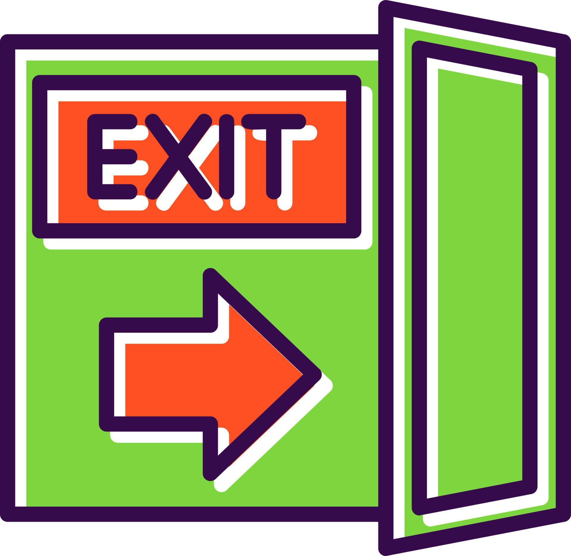 Exit Vector Icon Design 16428209 Vector Art at Vecteezy