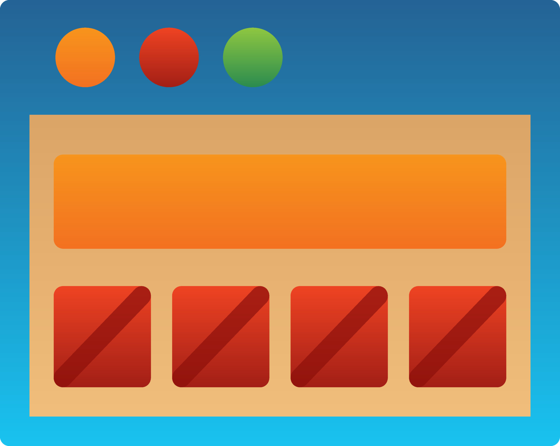 Ui Wireframe Vector Icon Design 16428778 Vector Art At Vecteezy