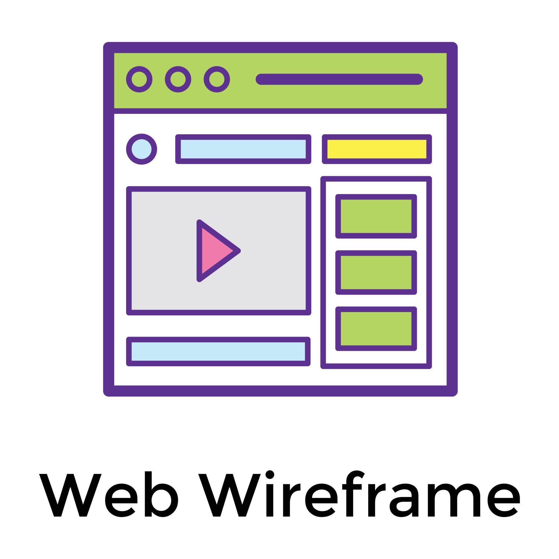 Trendy Web Wireframe 16430206 Vector Art at Vecteezy