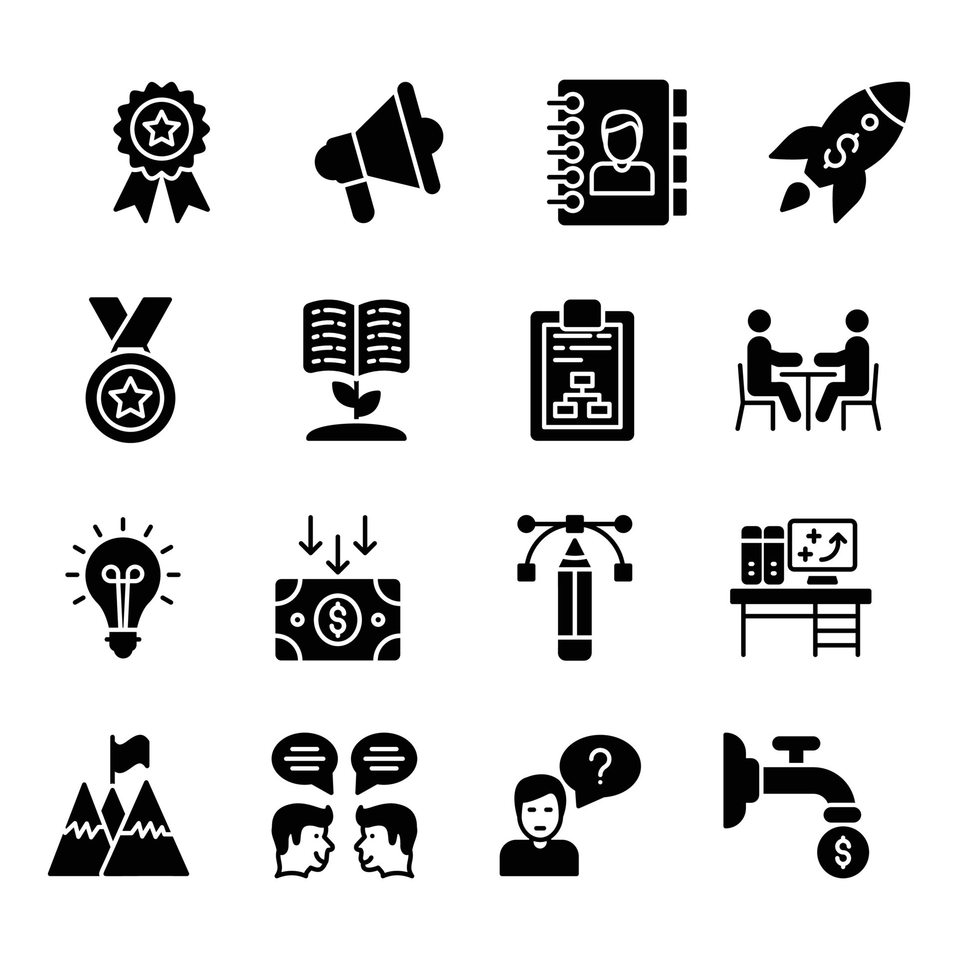 Project Management Concepts Icons 16434766 Vector Art at Vecteezy