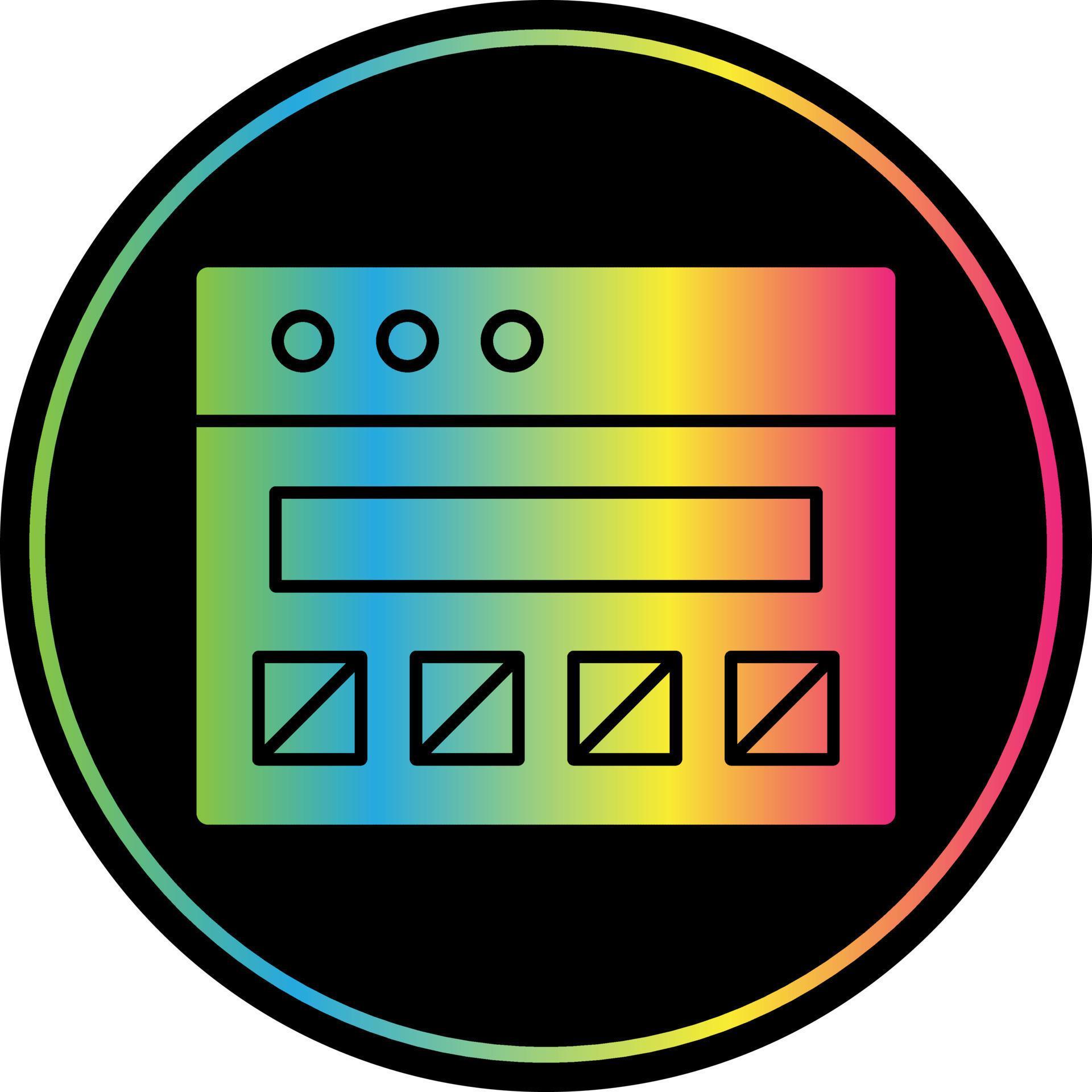 Ui Wireframe Vector Icon Design 16443056 Vector Art At Vecteezy