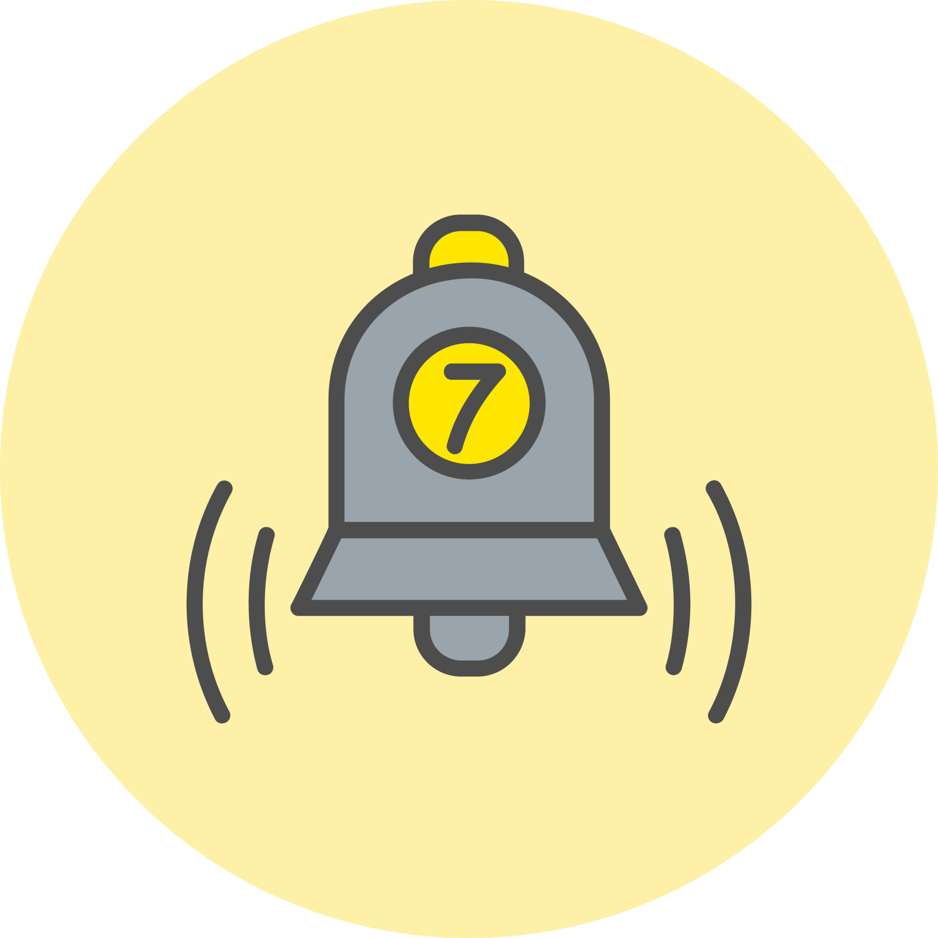 Bell Vector Icon 16446695 Vector Art at Vecteezy