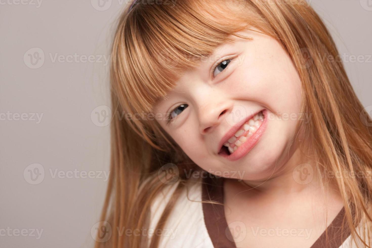 Portrait of an Adorable Red Haired Girl 16451780 Stock Photo at Vecteezy