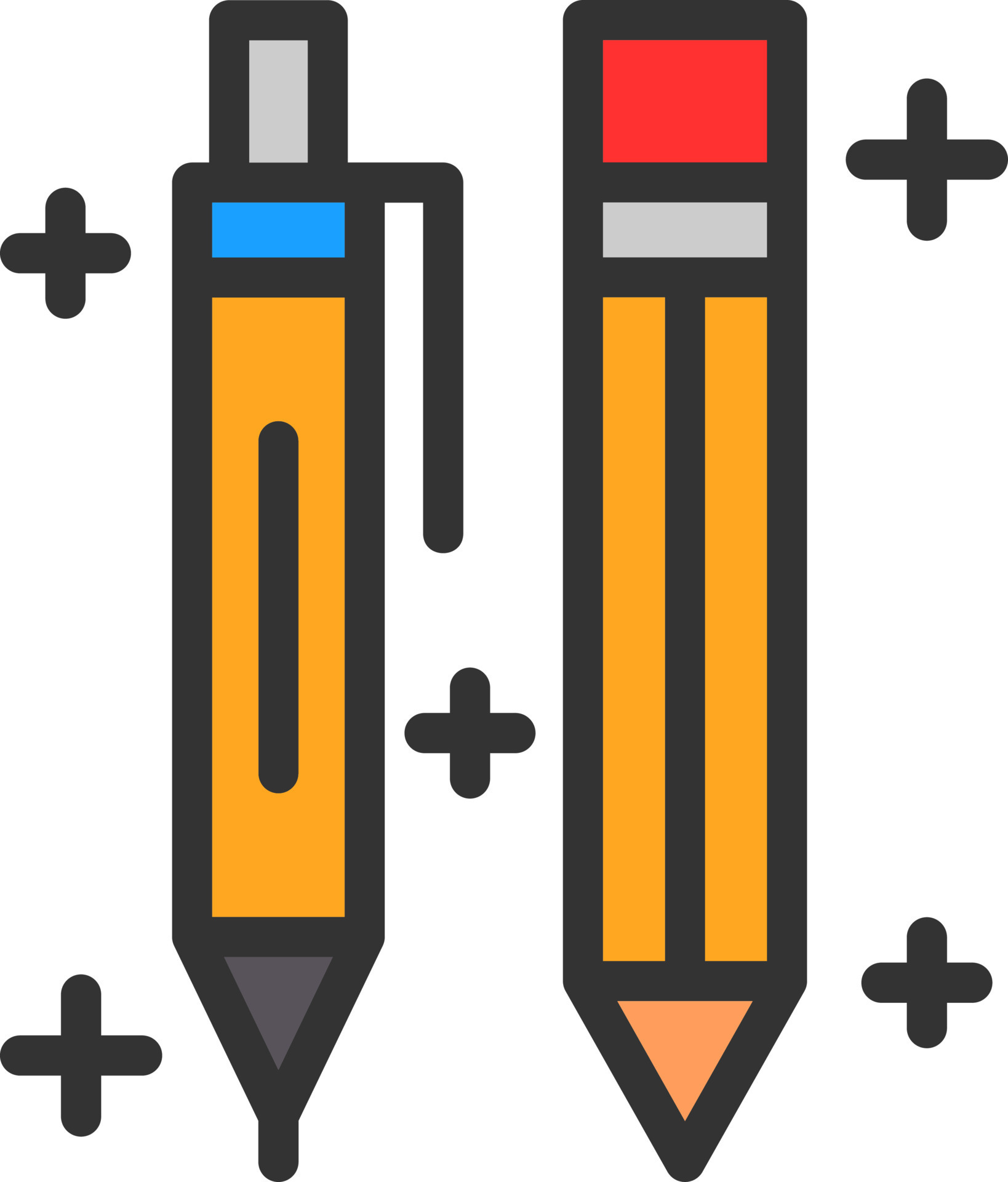 Pen And Pencil Vector Icon Design 16454751 Vector Art at Vecteezy
