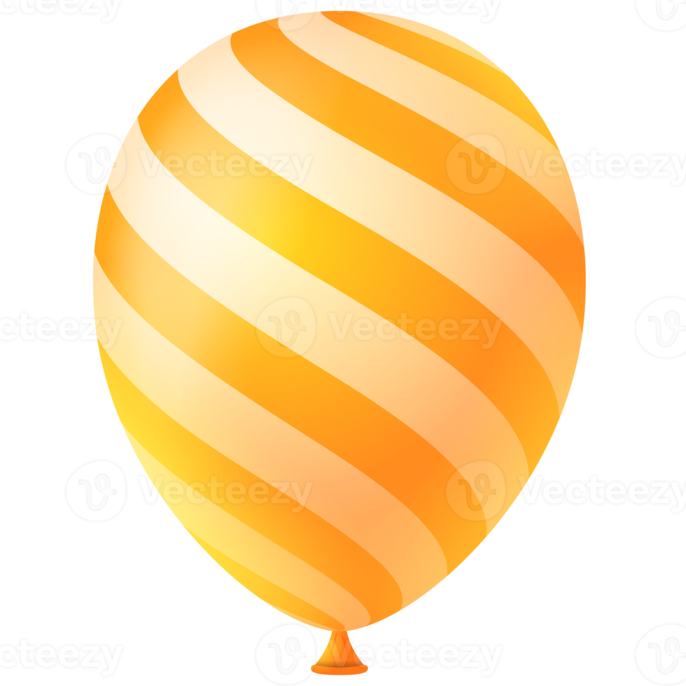 Yellow 3d Helium Air Balloon 16458154 Png