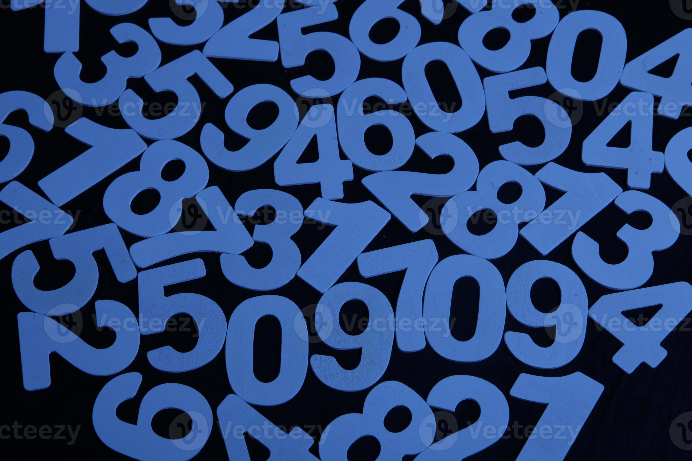 Background of numbers. from zero to nine. Numbers texture. Finance data ...