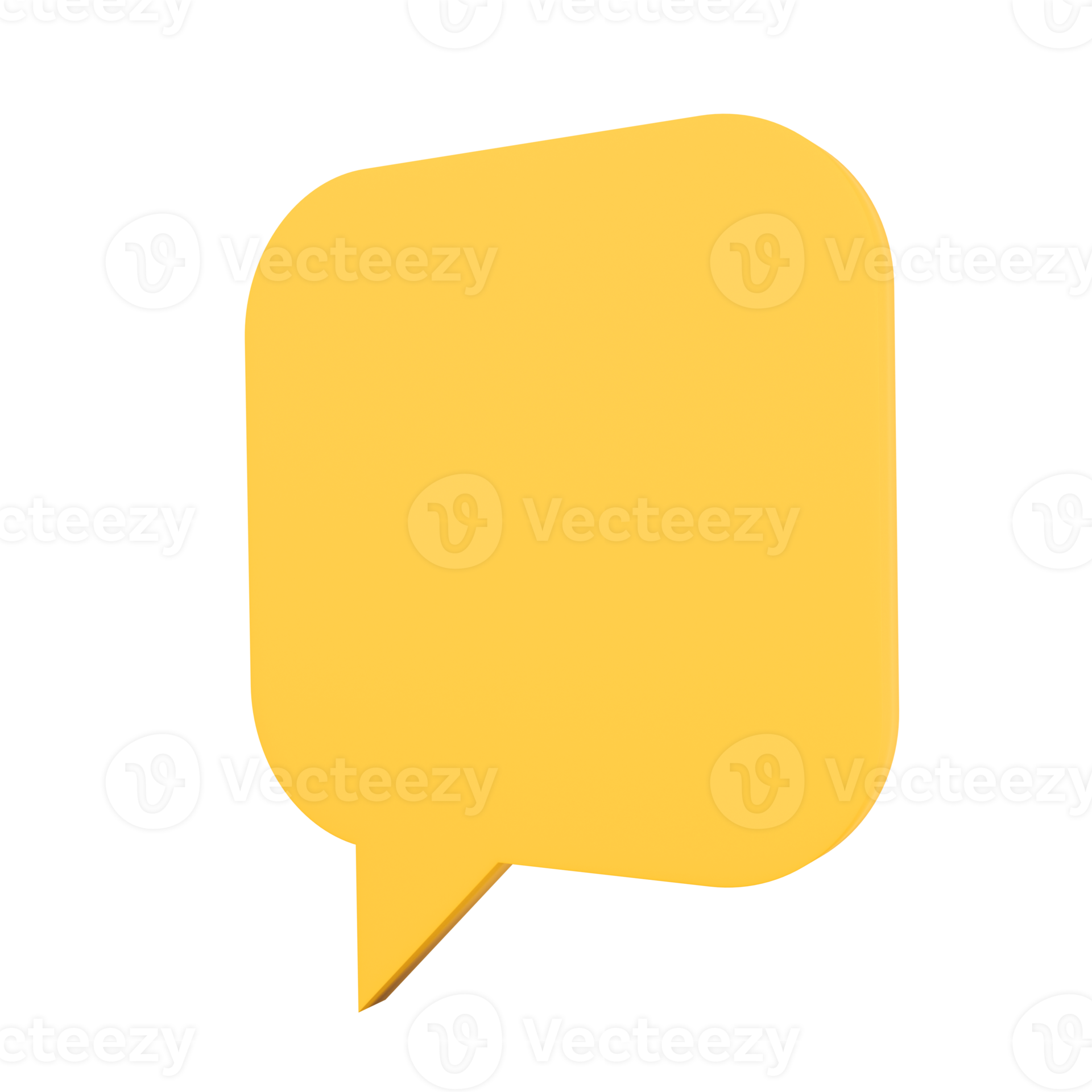 Speech Bubble. 3D rendering. 16461455 PNG