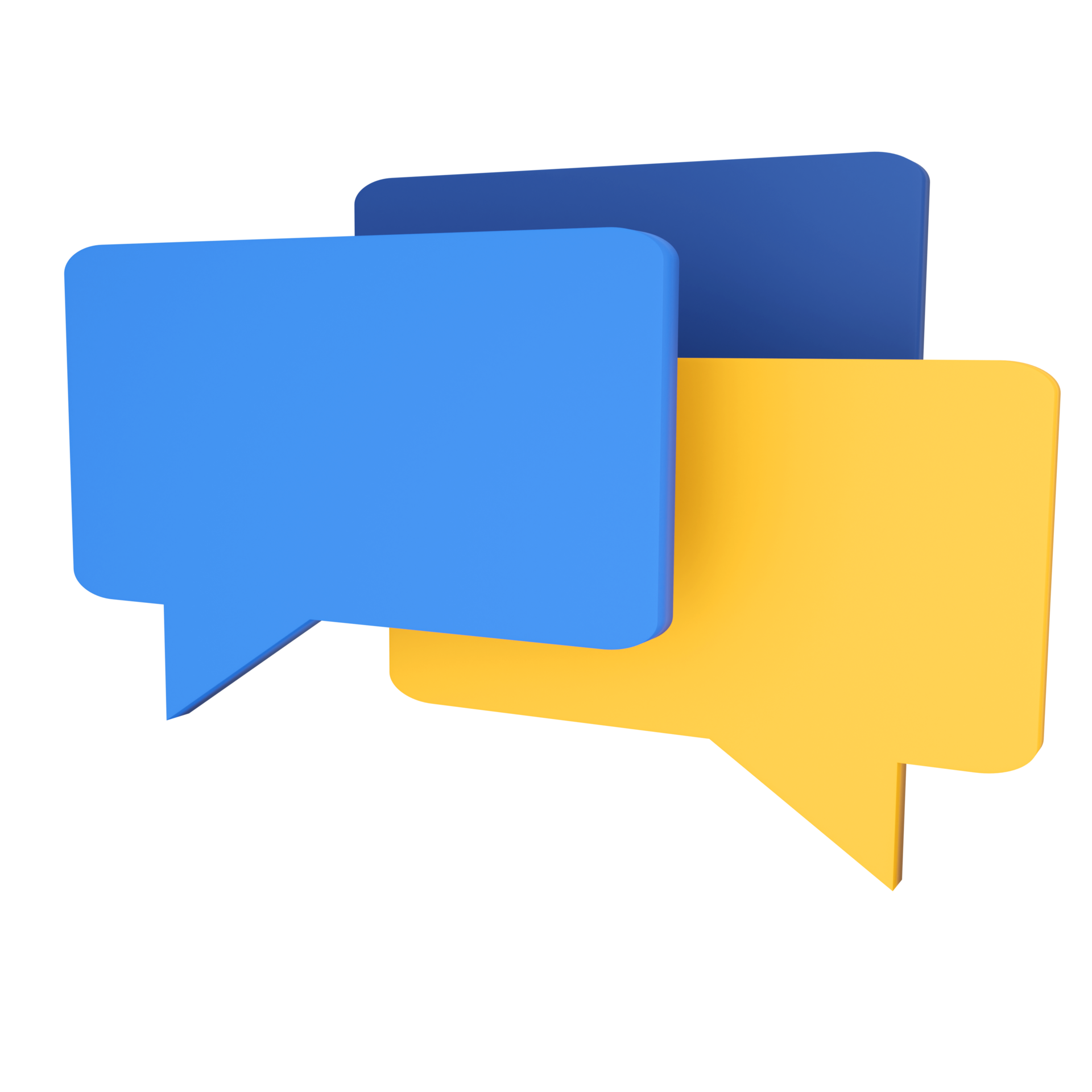 Speech Bubble. 3D rendering. 16461456 PNG