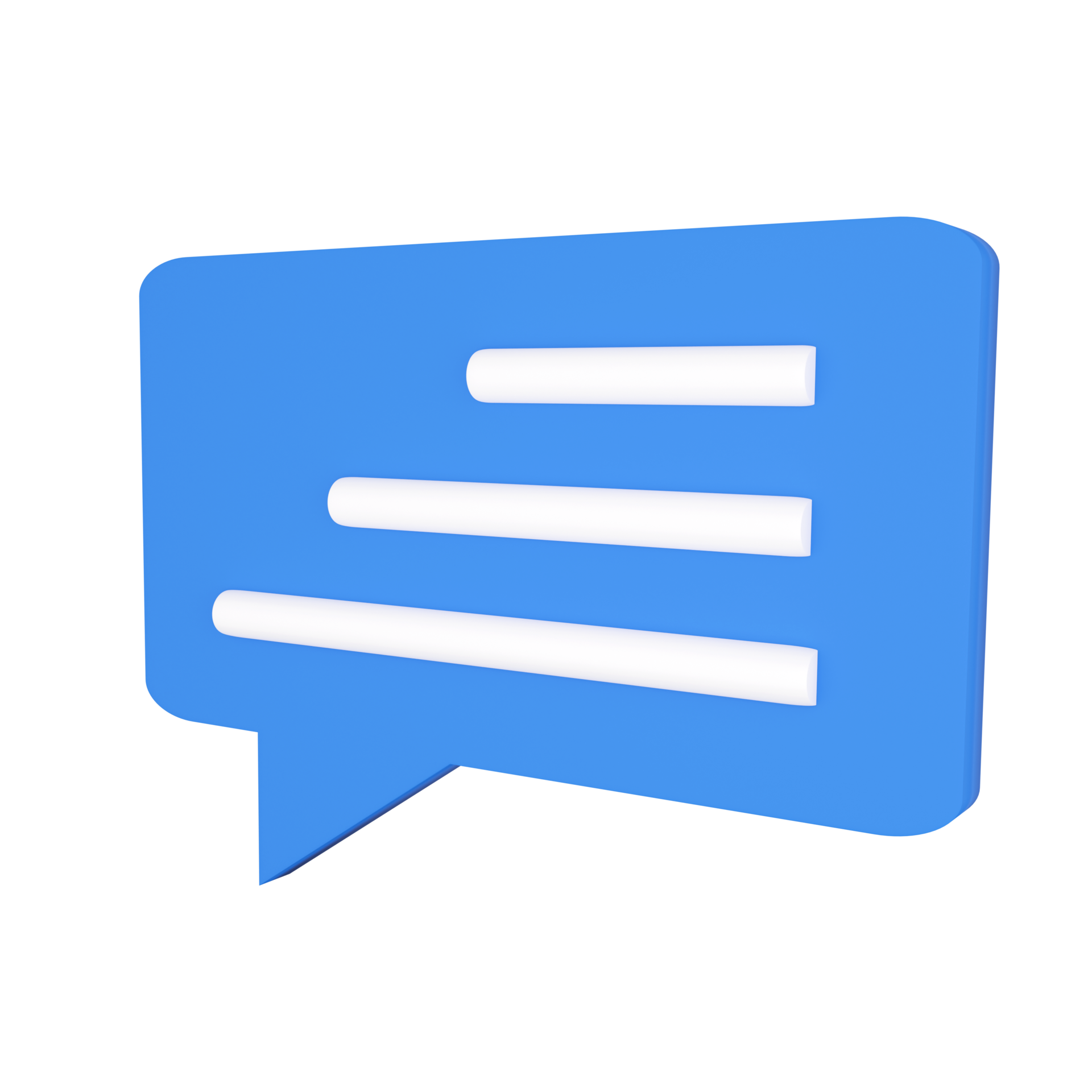 Speech Bubble. 3D rendering. 16461458 PNG