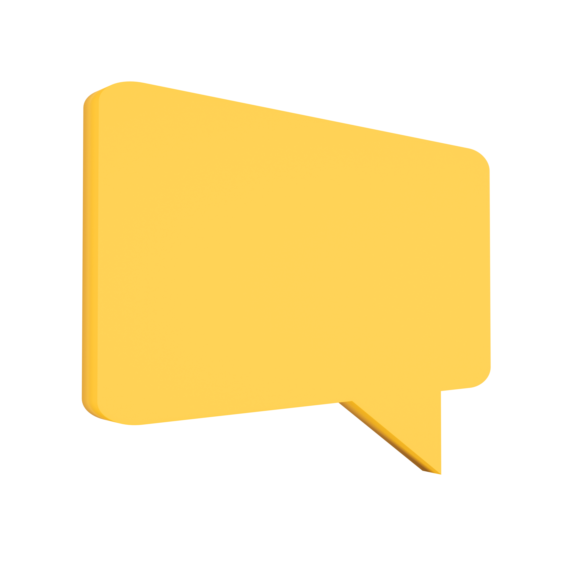 Speech Bubble. 3D rendering. 16461459 PNG