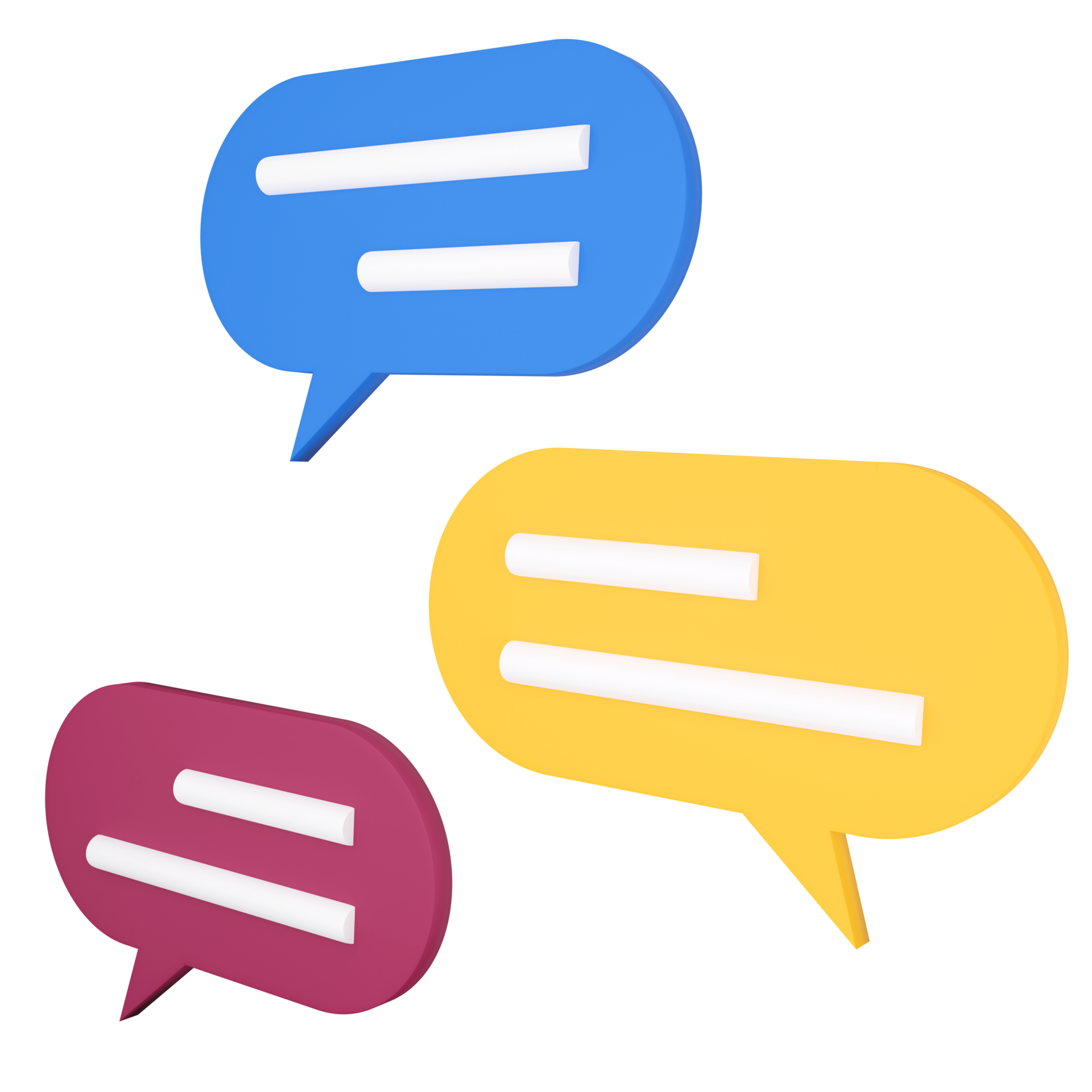 Speech Bubble. 3D rendering. 16461476 PNG