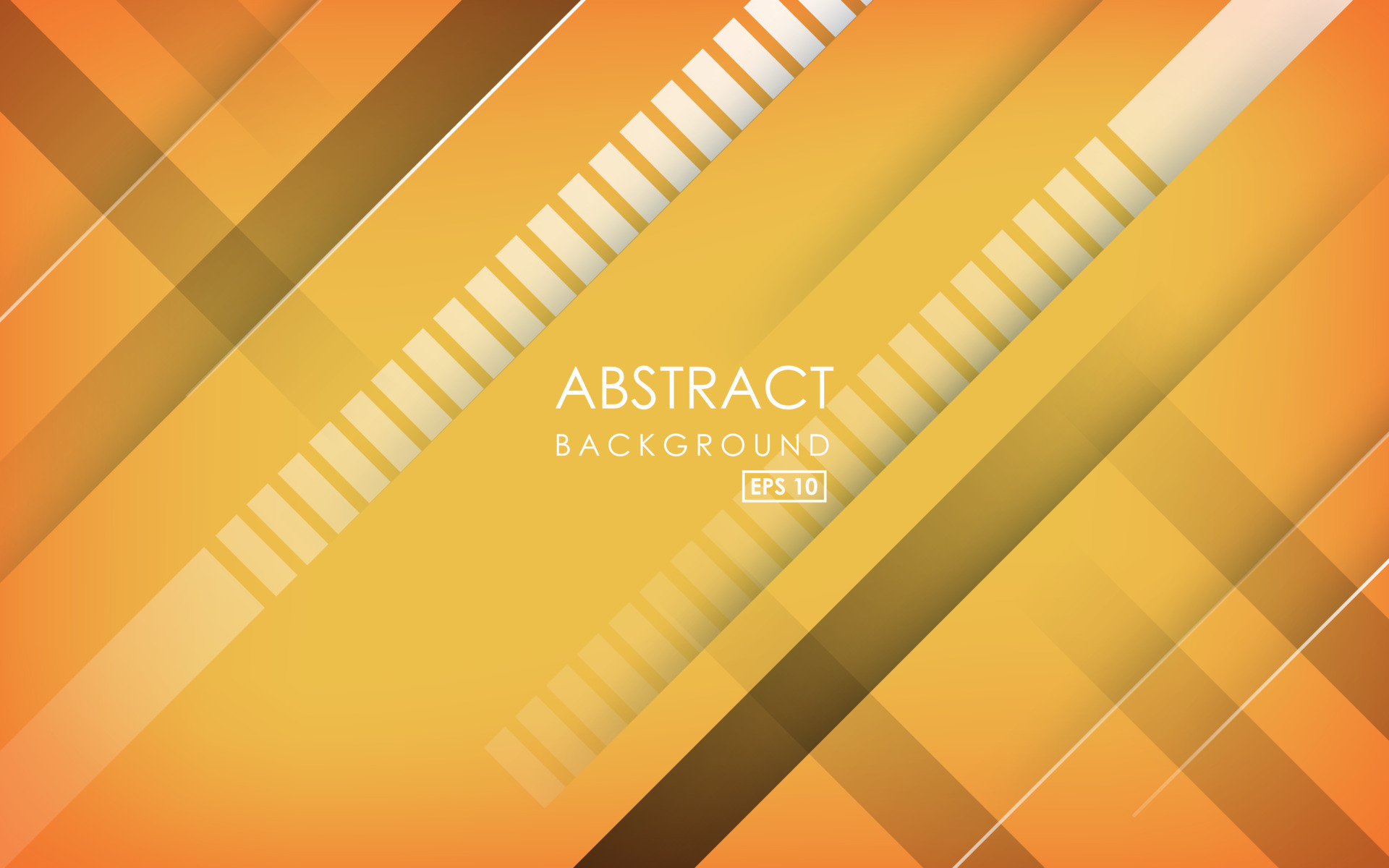 Abstract Orange Yellow Gradient Stripe Shadow And Light Geometric Shape Background Eps10 Vector