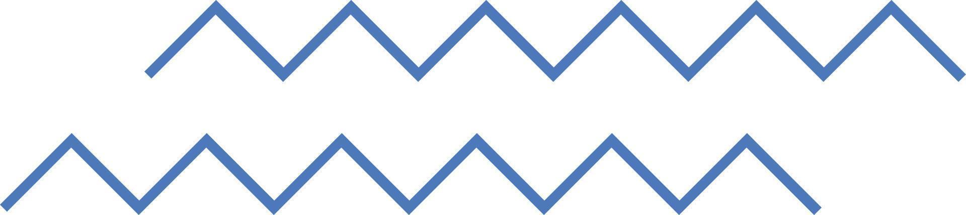 Double zig zag line illustration 16463090 Vector Art at Vecteezy