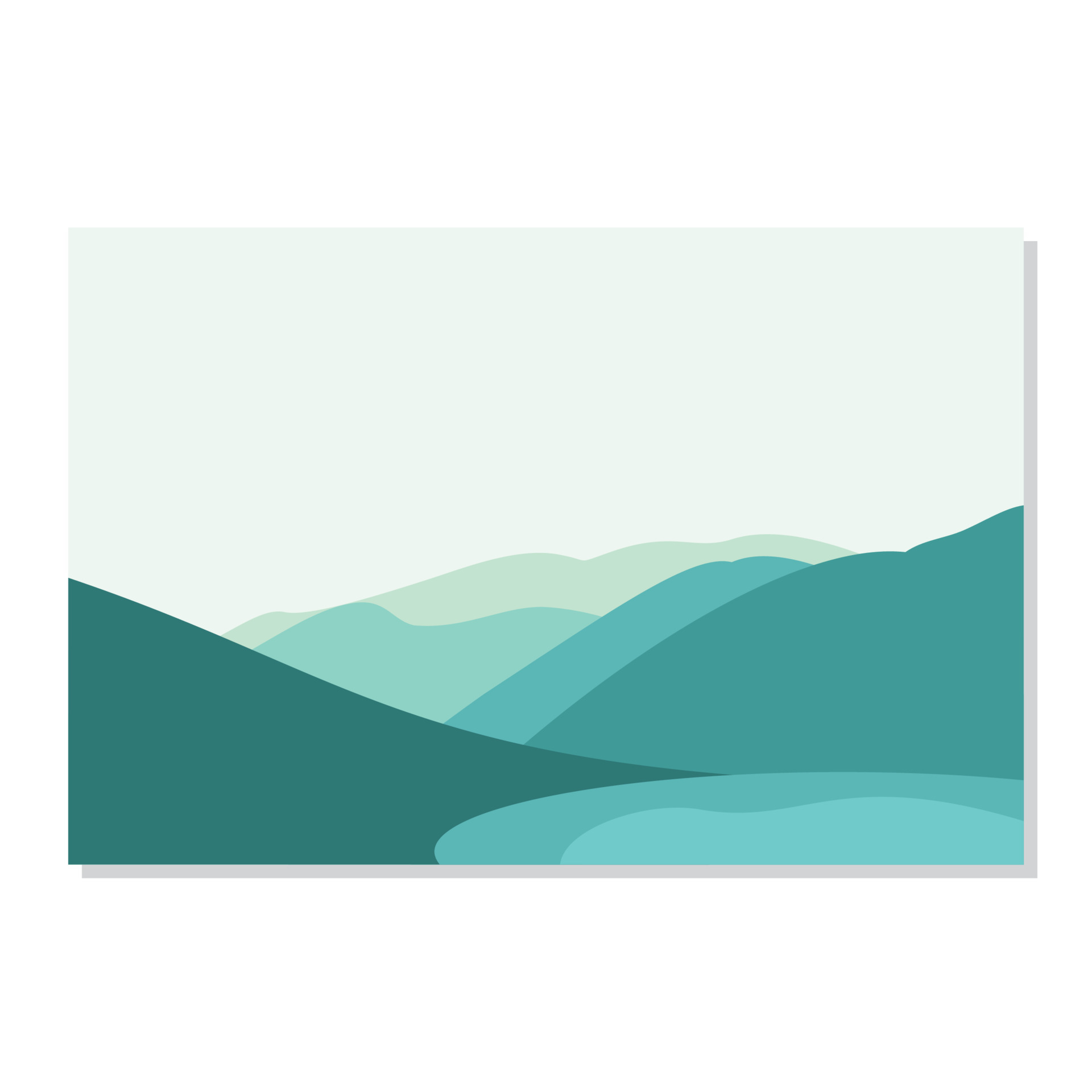 Mountain vector illustration with unique, attractive and simple colors ...