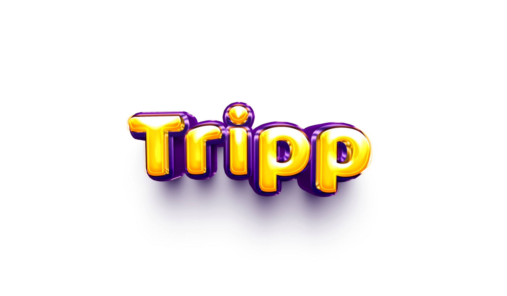 names of boy English helium balloon shiny celebration sticker 3d inflated Tripp 16465851 PNG