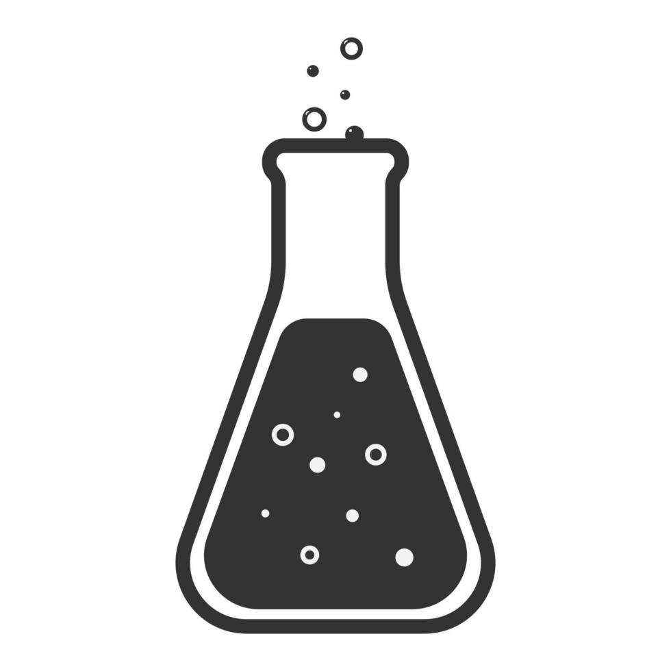 Lab flask icon. Vector illustration 16466189 Vector Art at Vecteezy